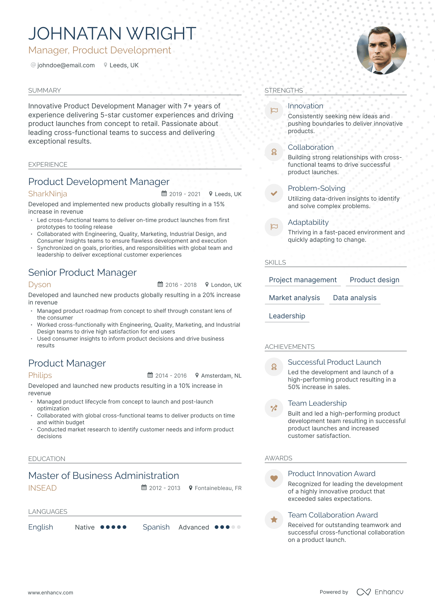 5 Product Development Manager Resume Examples & Guide for 2023