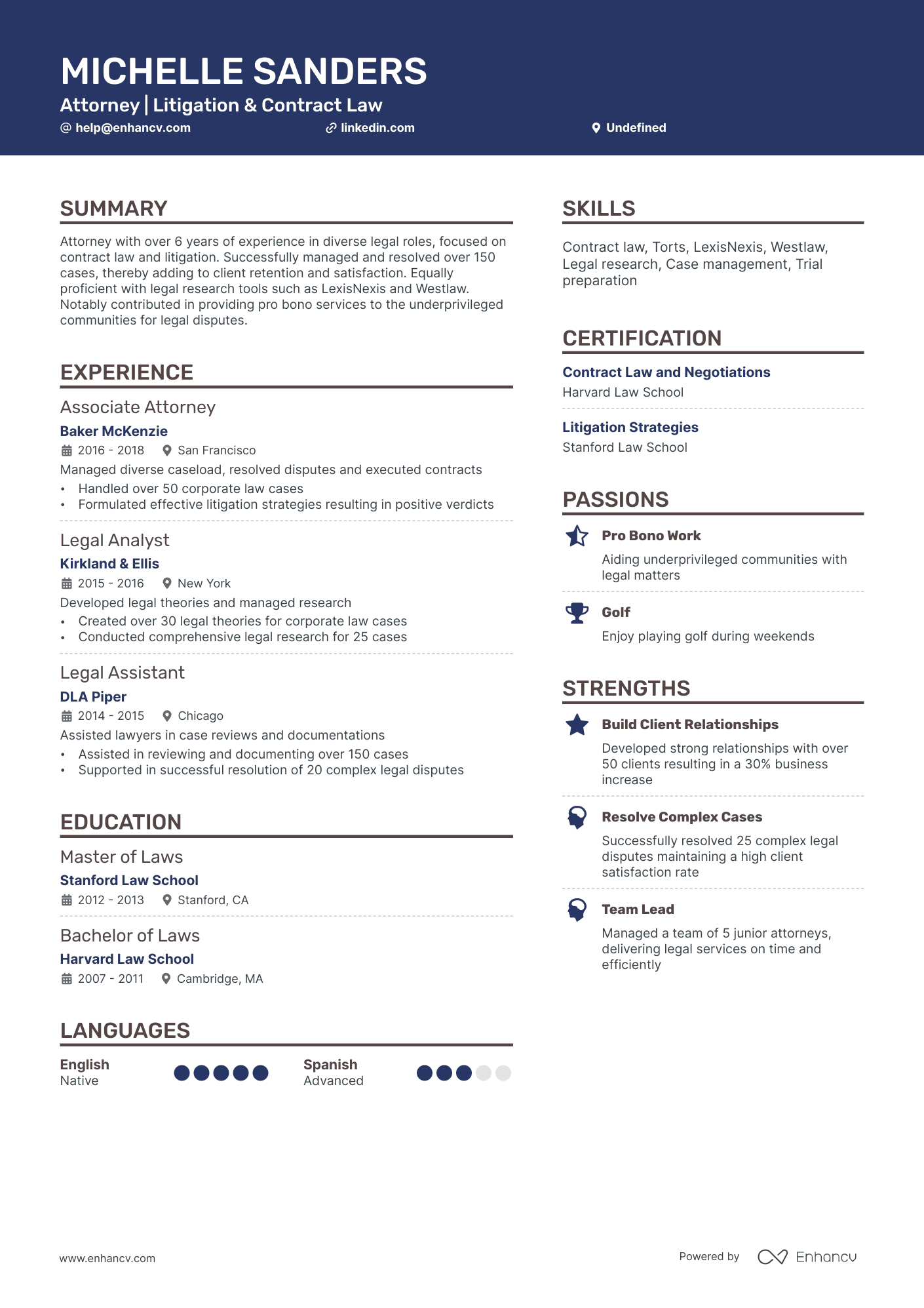 10 Entry-Level Attorney Resume Examples & Guide for 2026