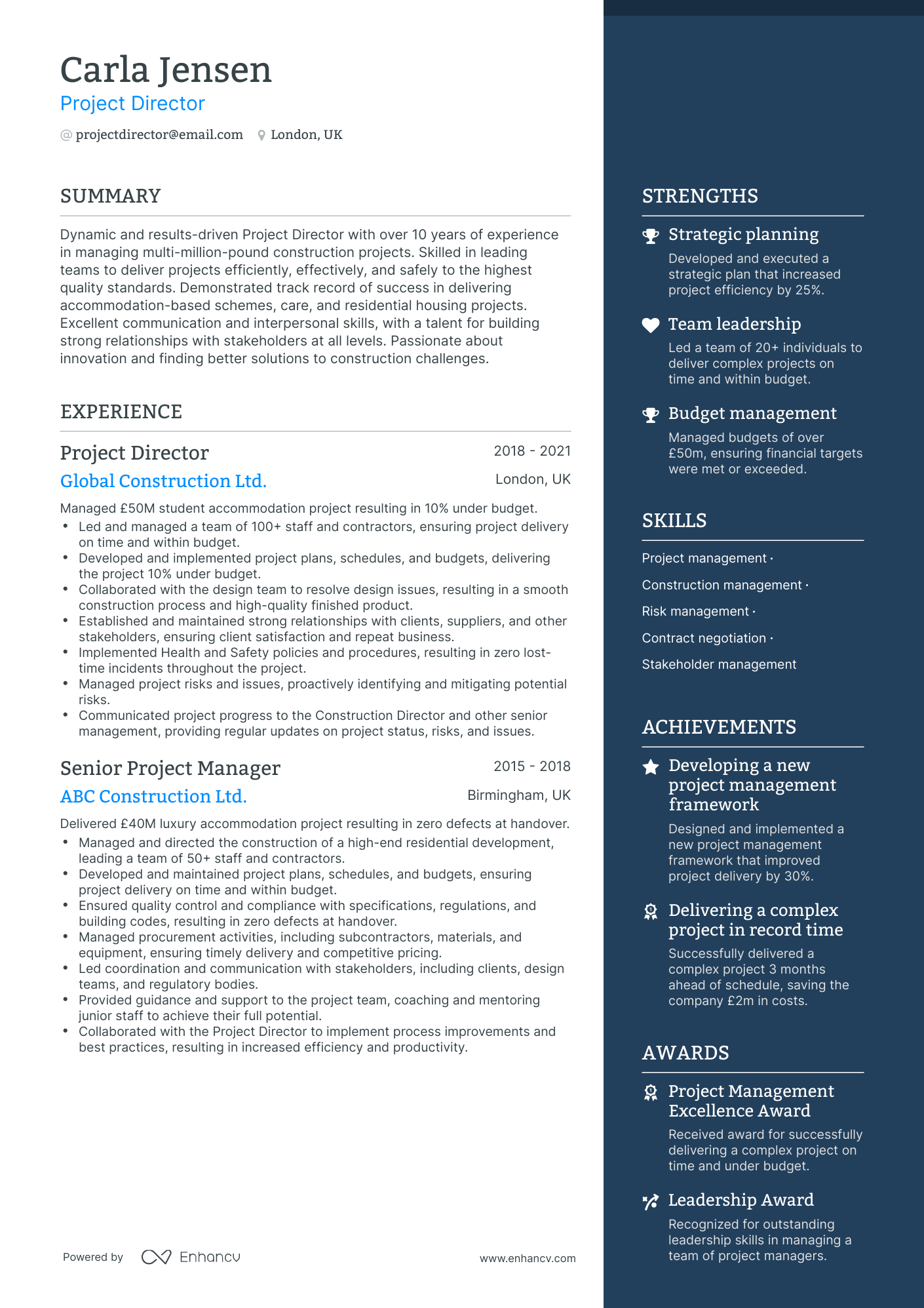 5 Project Director Resume Examples & Guide for 2023
