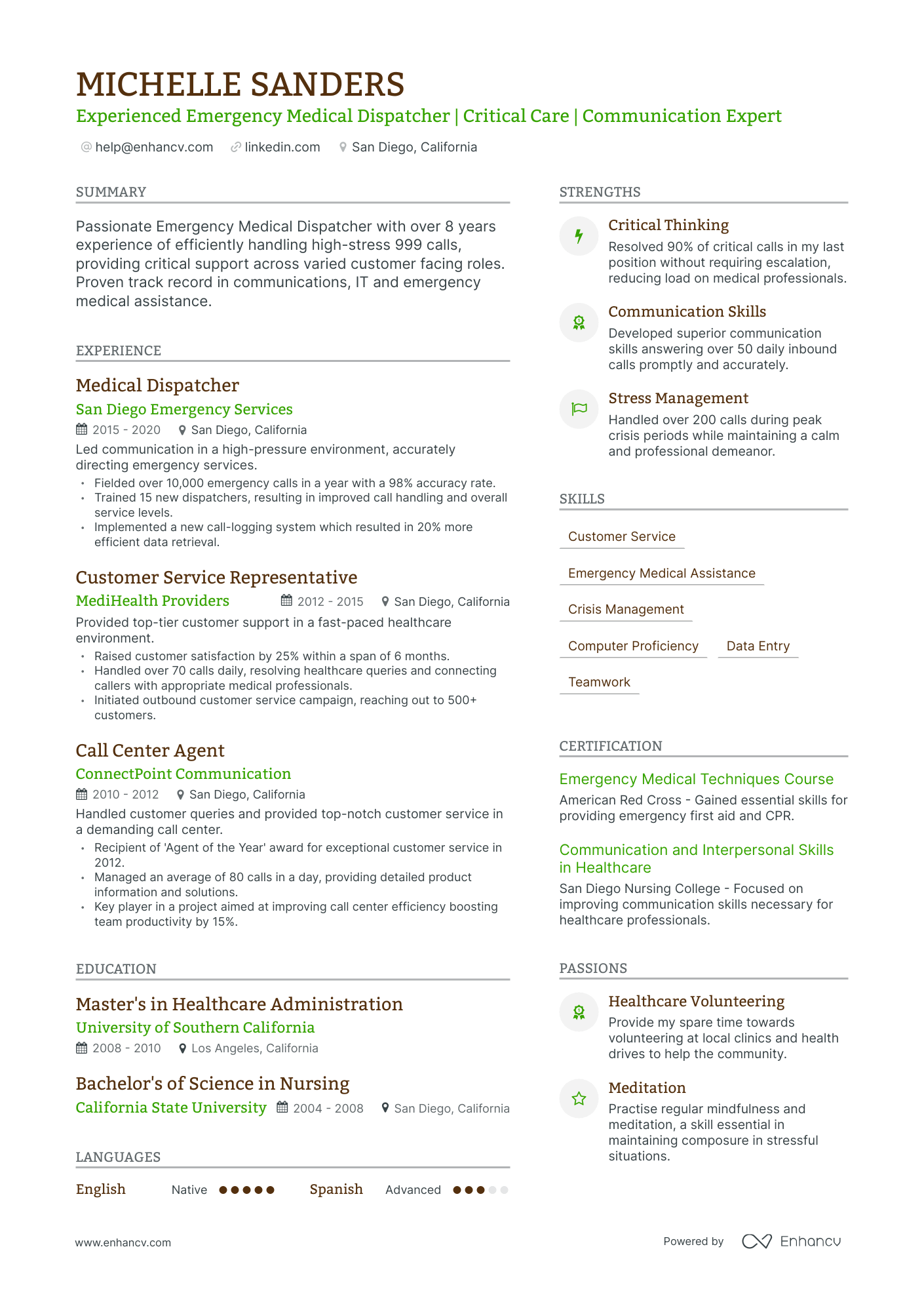 5 Emergency Dispatcher Resume Examples & Guide for 2024