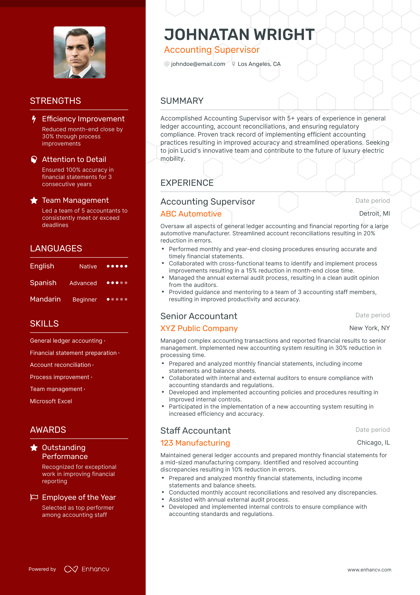5 Accounting Supervisor Resume Examples & Guide for 2023