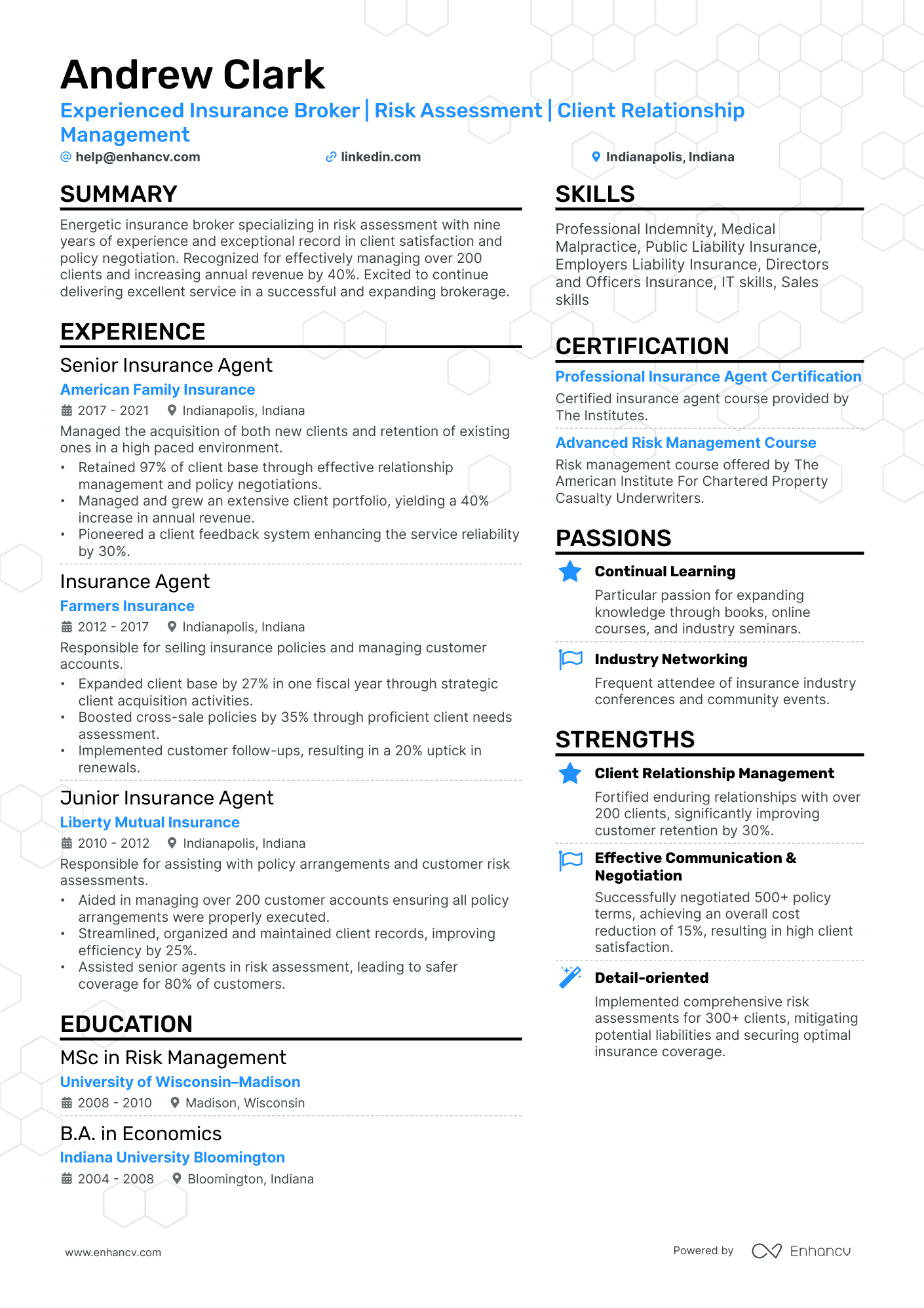 10 Insurance Broker Resume Examples & Guide for 2026