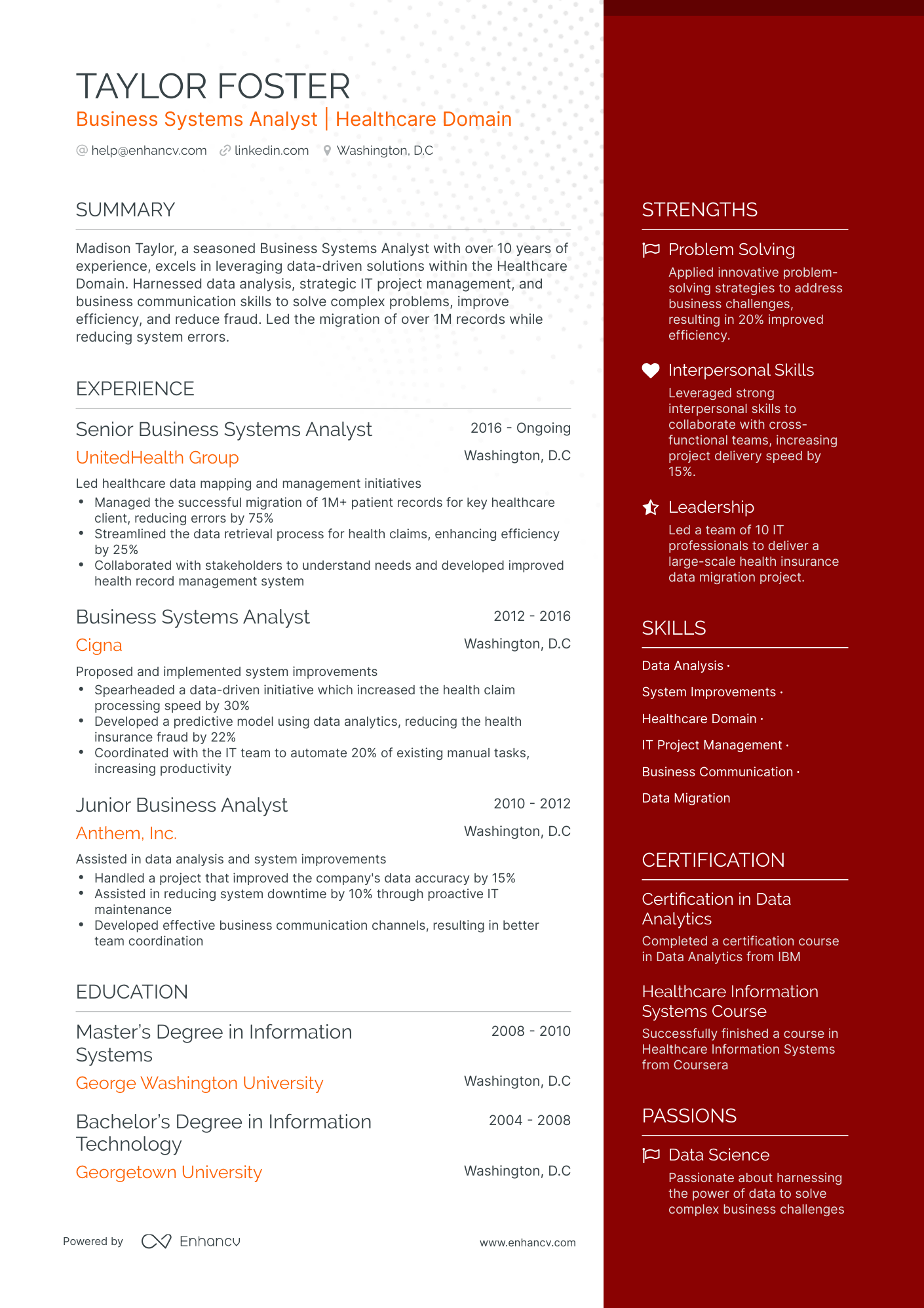 5 Business System Analyst Resume Examples & Guide for 2024