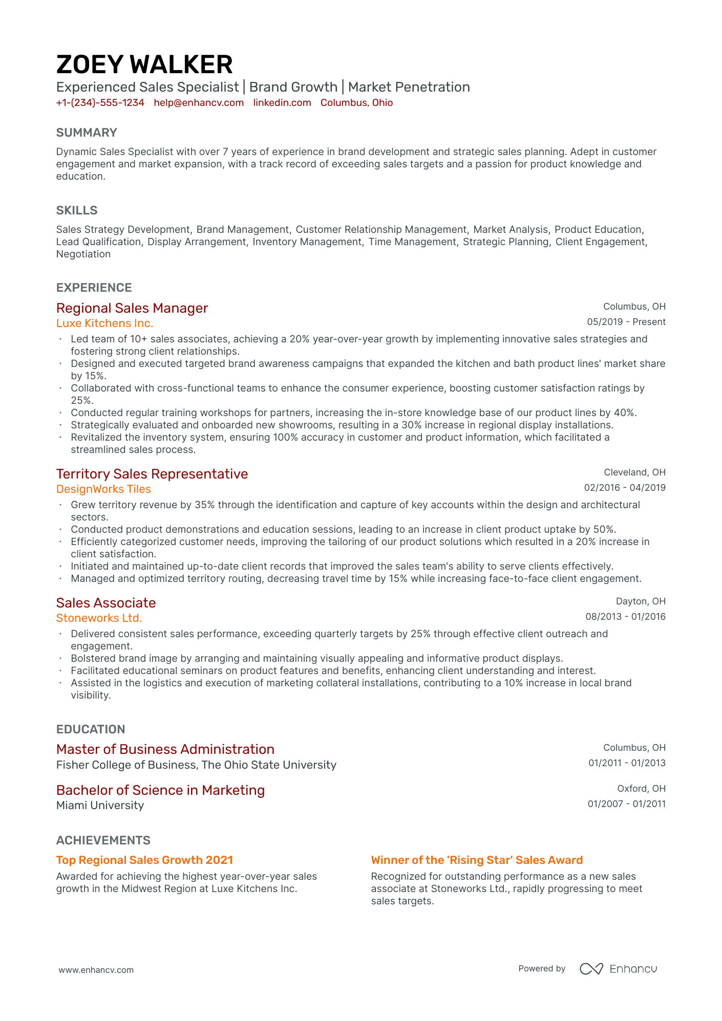 5 Sales Promoter Resume Examples & Guide for 2024