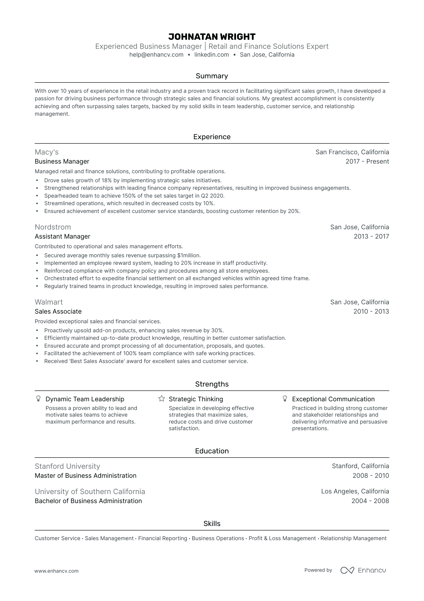 5 Business Manager Resume Examples & Guide for 2024