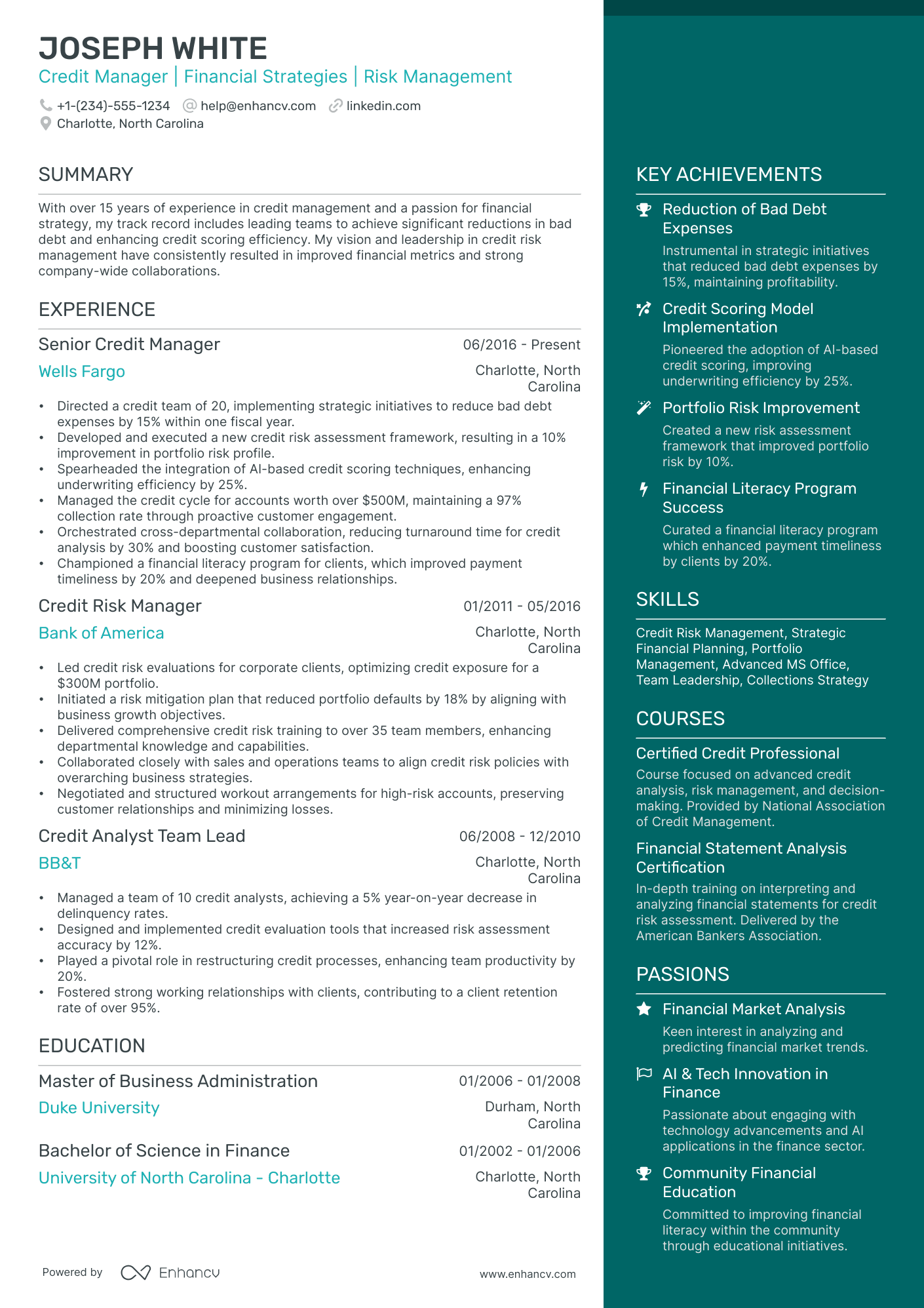 10 Credit Manager Resume Examples & Guide for 2026