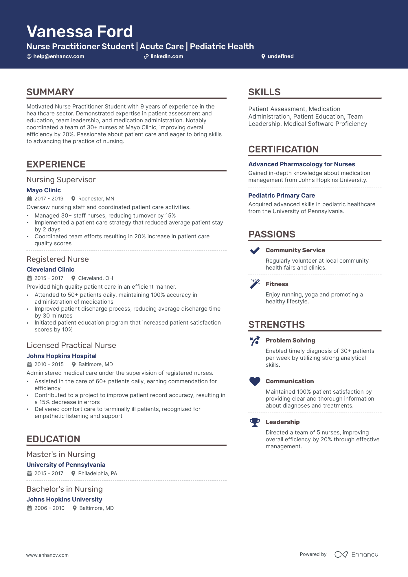 10 Nurse Practitioner Student Resume Examples & Guide for 2026