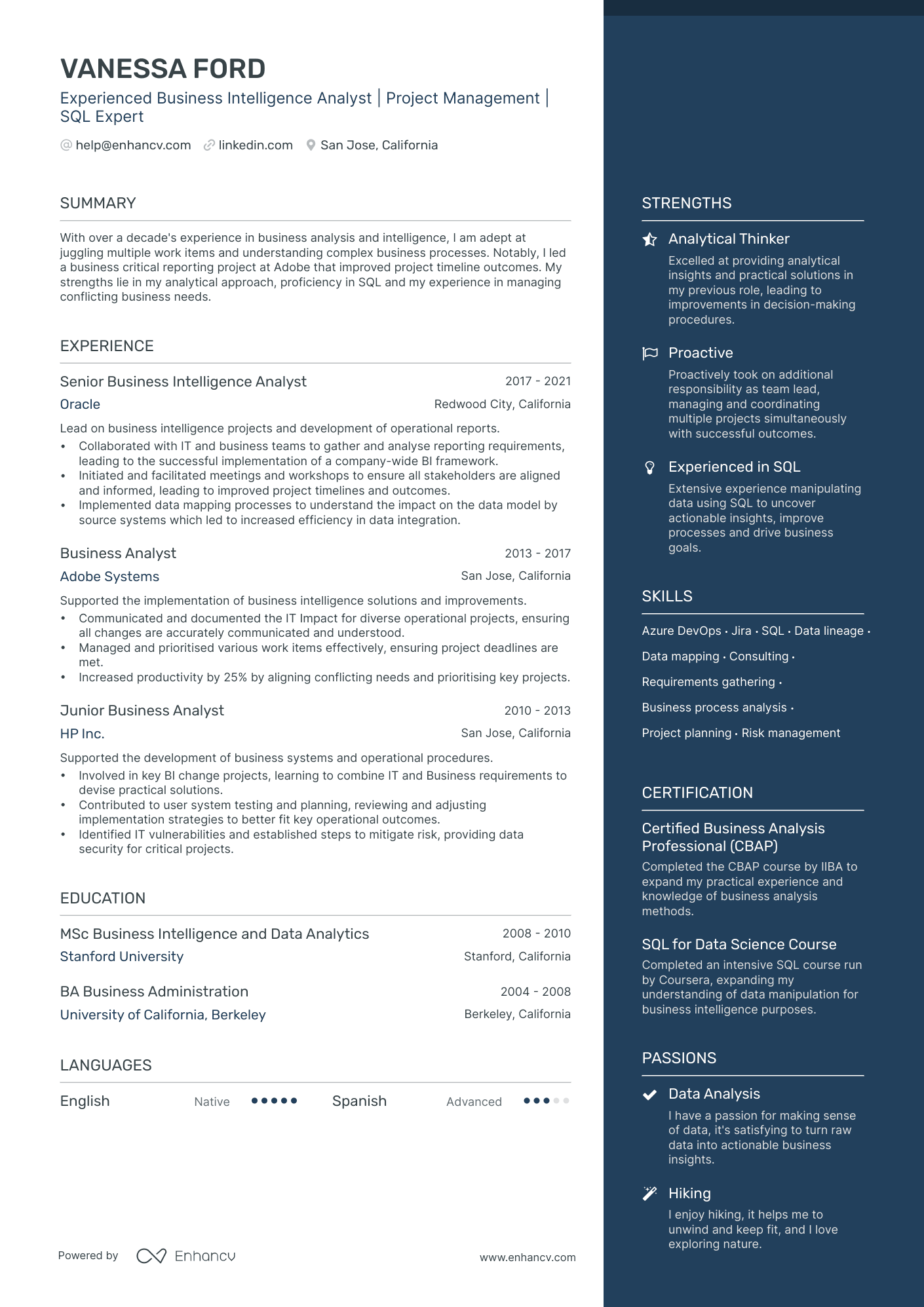 5 Business Intelligence Analyst Resume Examples & Guide for 2024