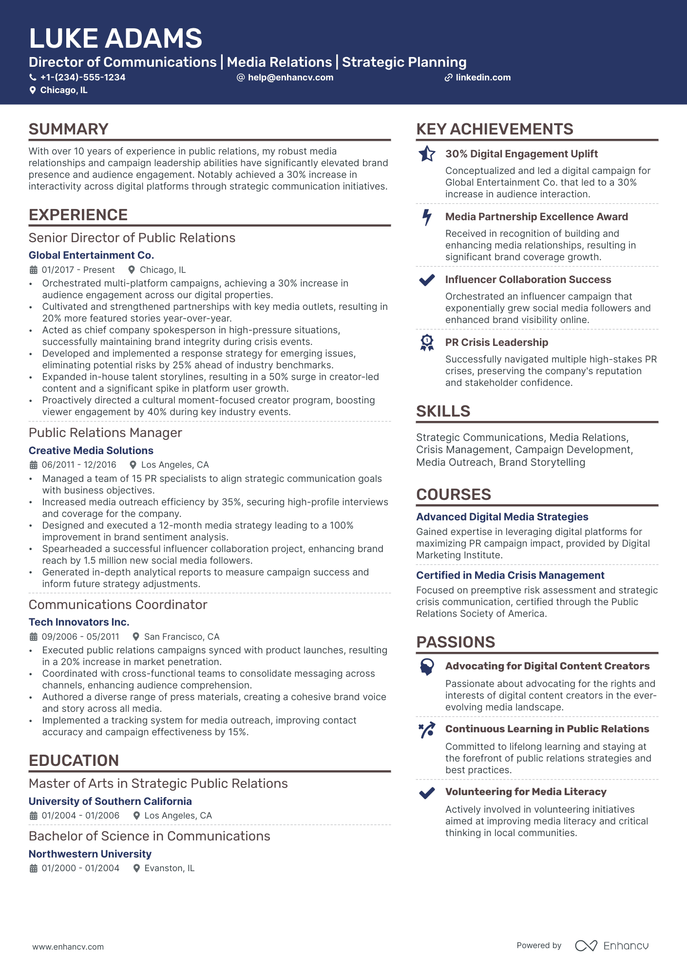 10 Director of Communications Resume Examples With 10/10 Score In 2026