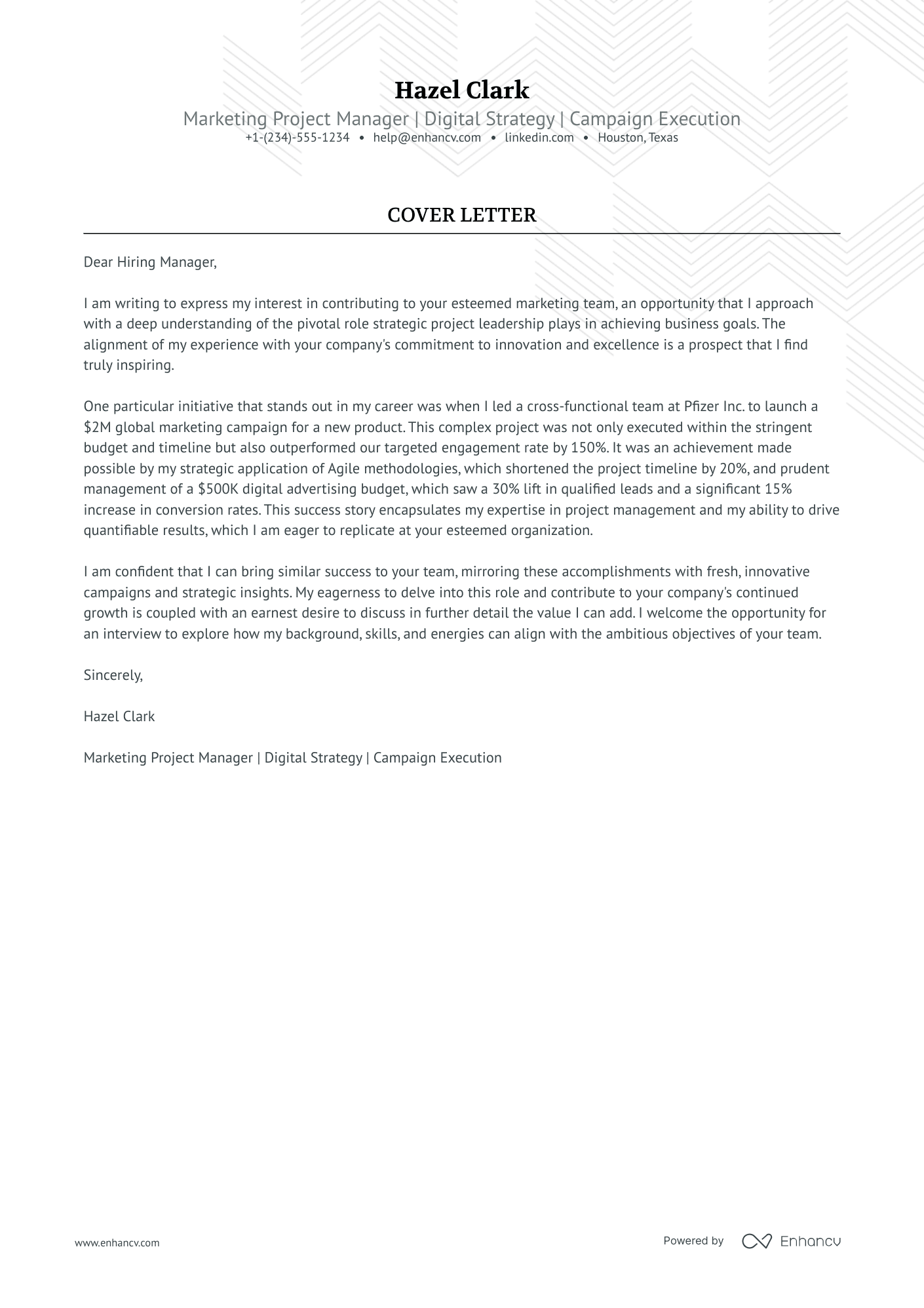17 Professional Marketing Manager Cover Letter Examples and Template ...