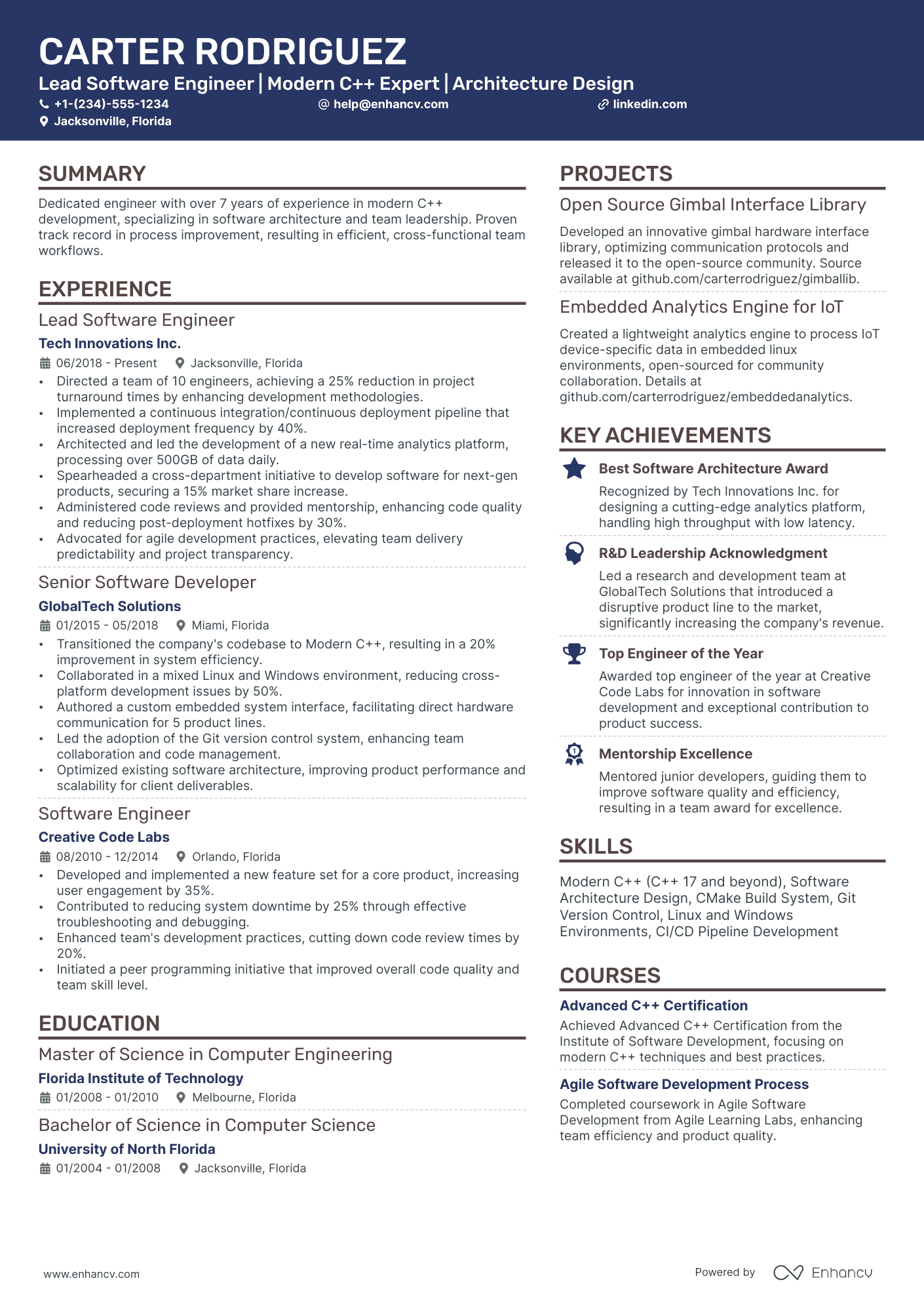 10 Software Team Lead Resume Examples & Guide for 2026