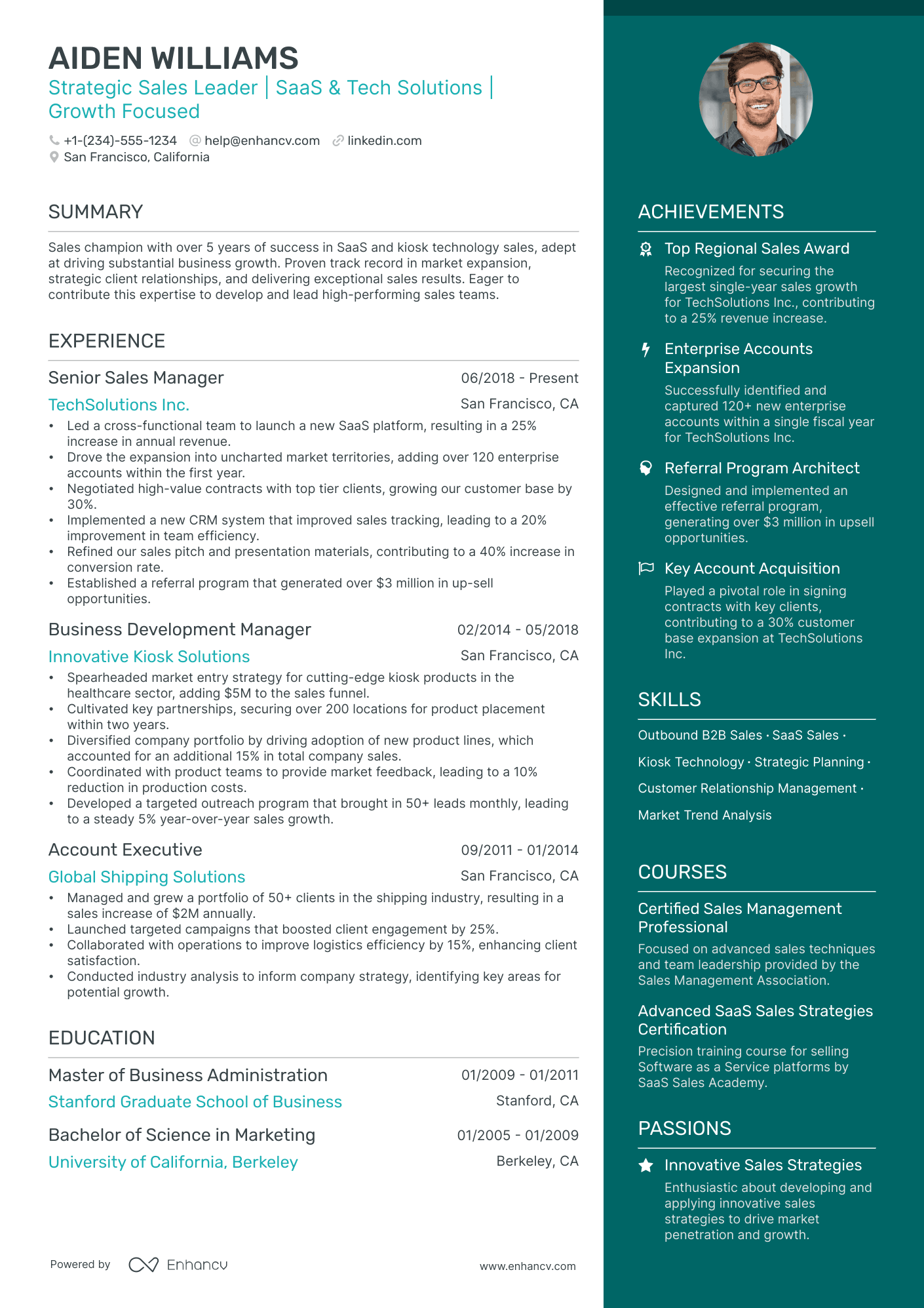 5 National Sales Manager Resume Examples & Guide for 2024
