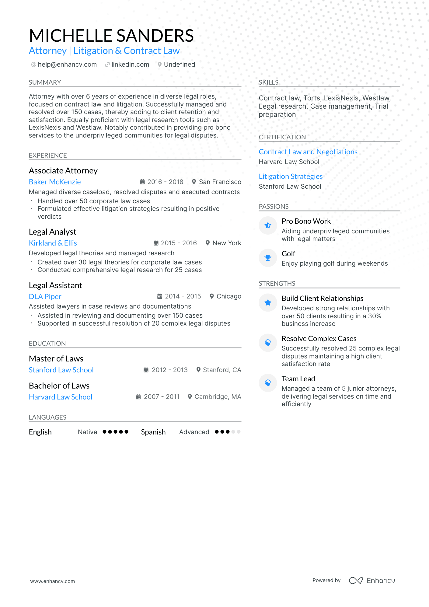 10 Entry-Level Attorney Resume Examples & Guide for 2026