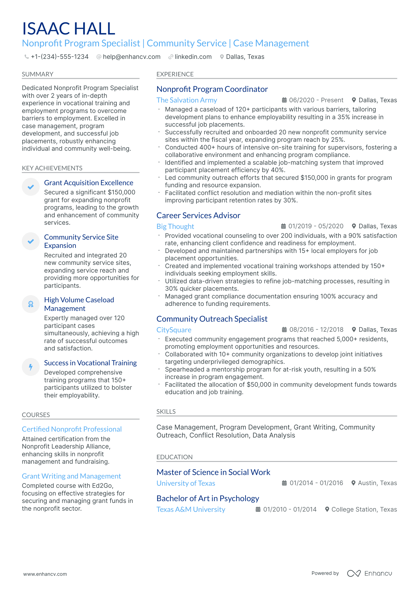10 Nonprofit Program Manager Resume Examples & Guide for 2026