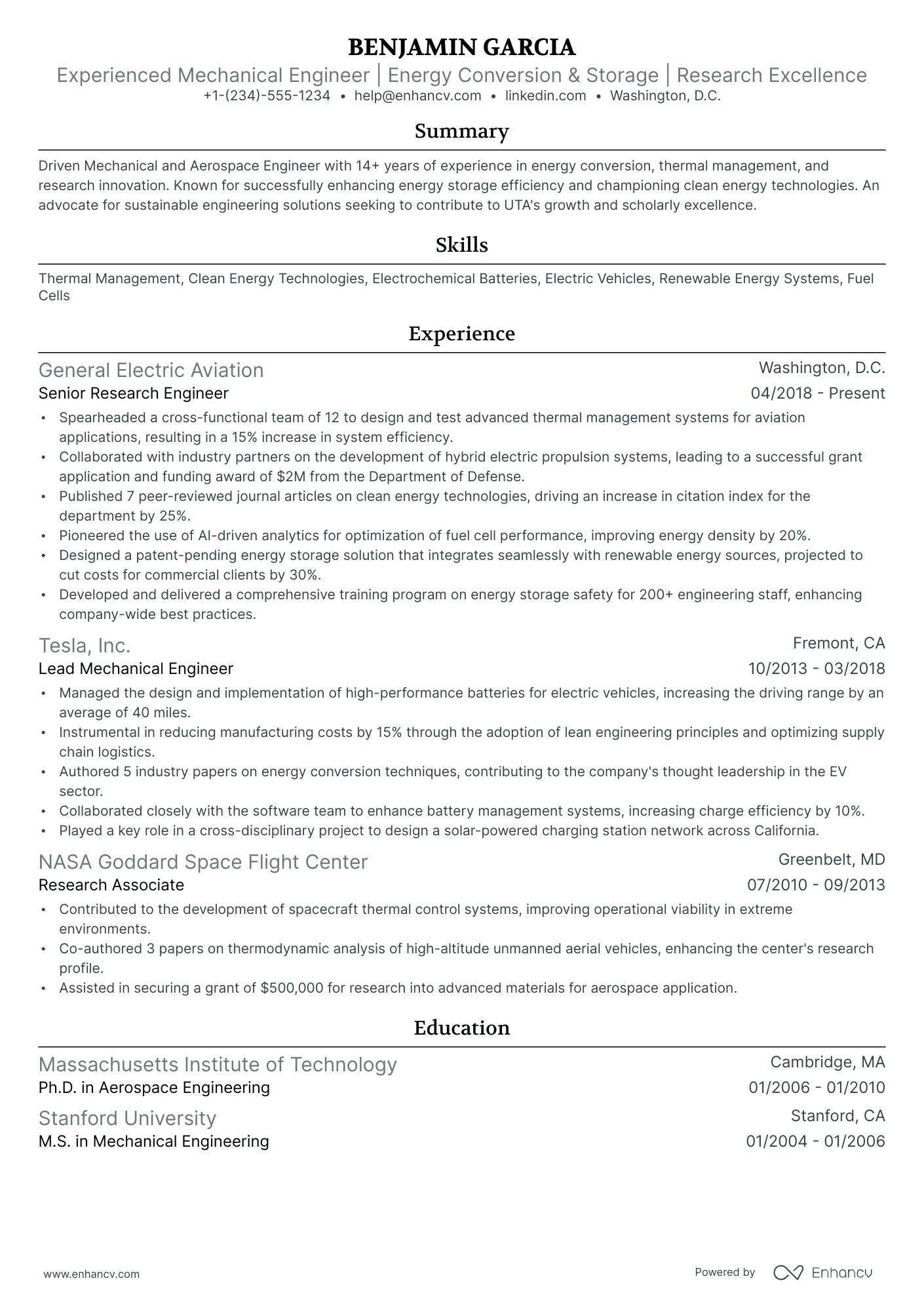 10 Aerospace Engineering Resume Examples & Guide for 2026
