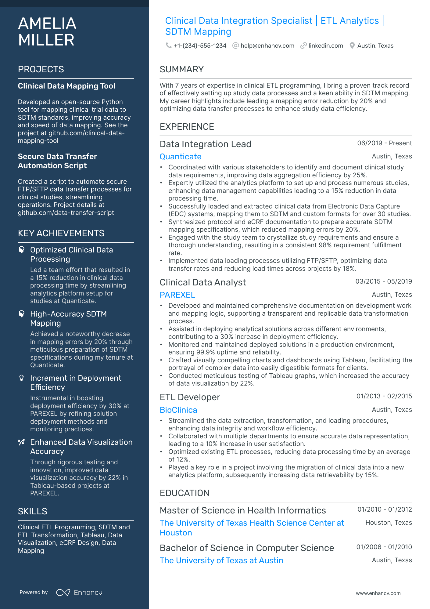 10 SAS Clinical Programmer Resume Examples & Guide for 2025