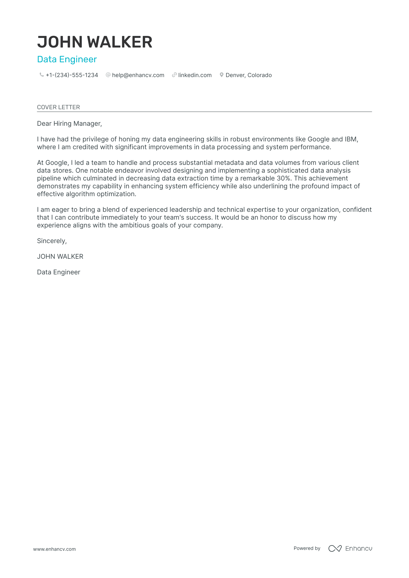 14 Professional Data Scientist Cover Letter Examples and Template for ...