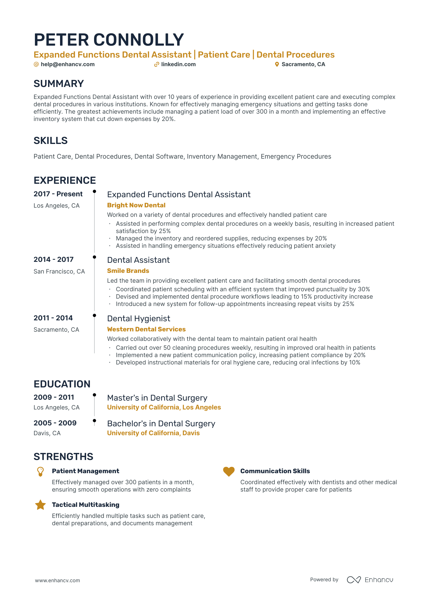 10 Expanded Functions Dental Assistant Resume Examples & Guide for 2026