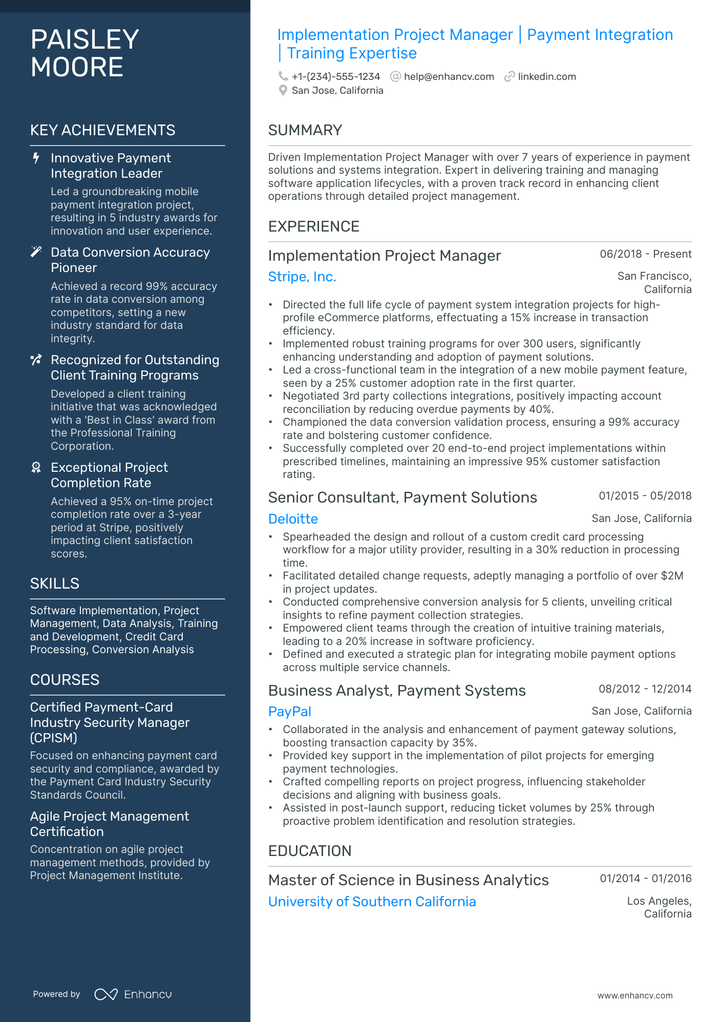 10 Implementation Project Manager Resume Examples & Guide for 2025