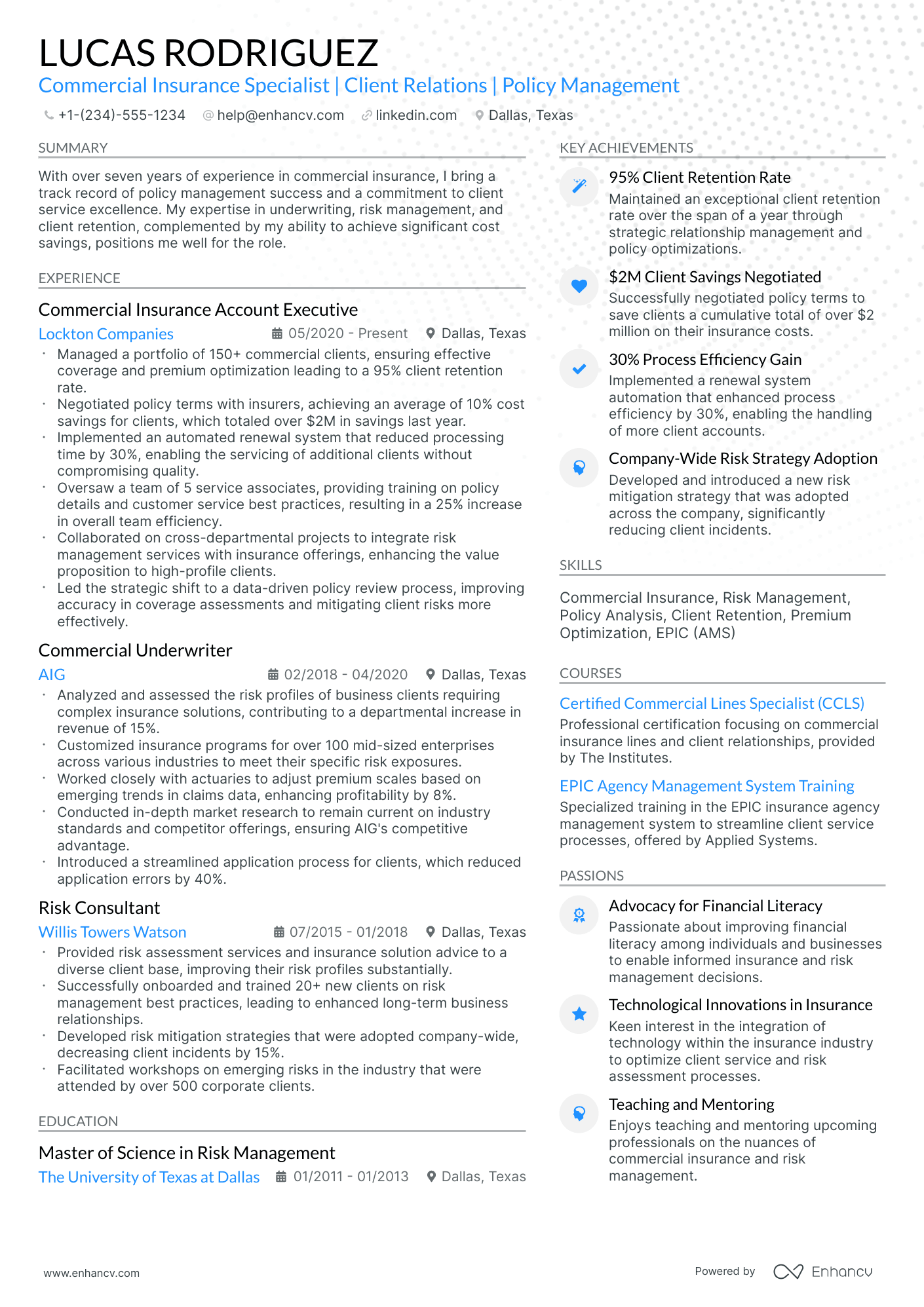 10 Client Service Manager Resume Examples & Guide for 2025