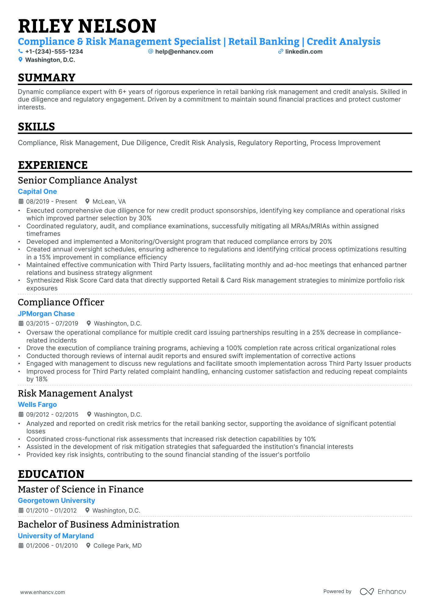 10 Risk Manager Resume Examples & Guide for 2026
