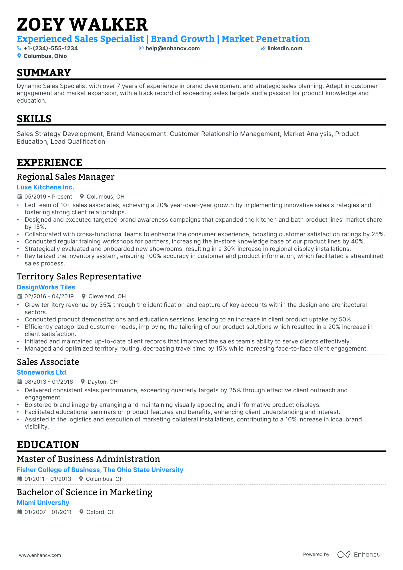 10 Sales Promoter Resume Examples & Guide for 2025