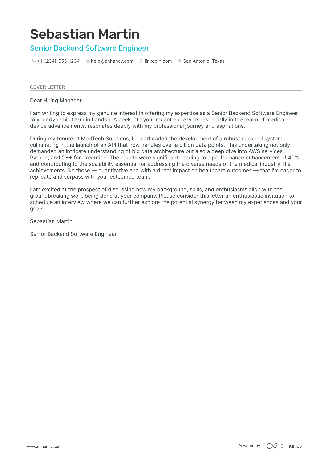 15 Professional Network Engineer Cover Letter Examples and Template for ...