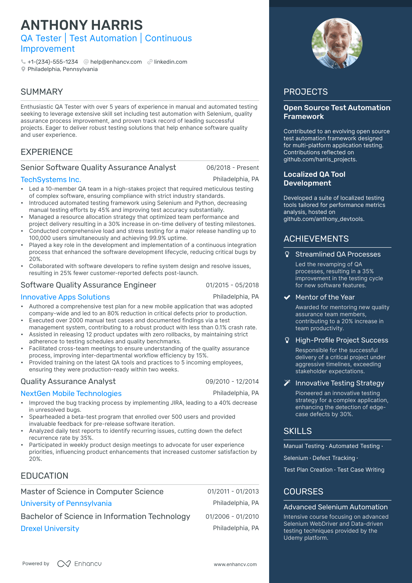 5 Software Tester Resume Examples & Guide for 2024