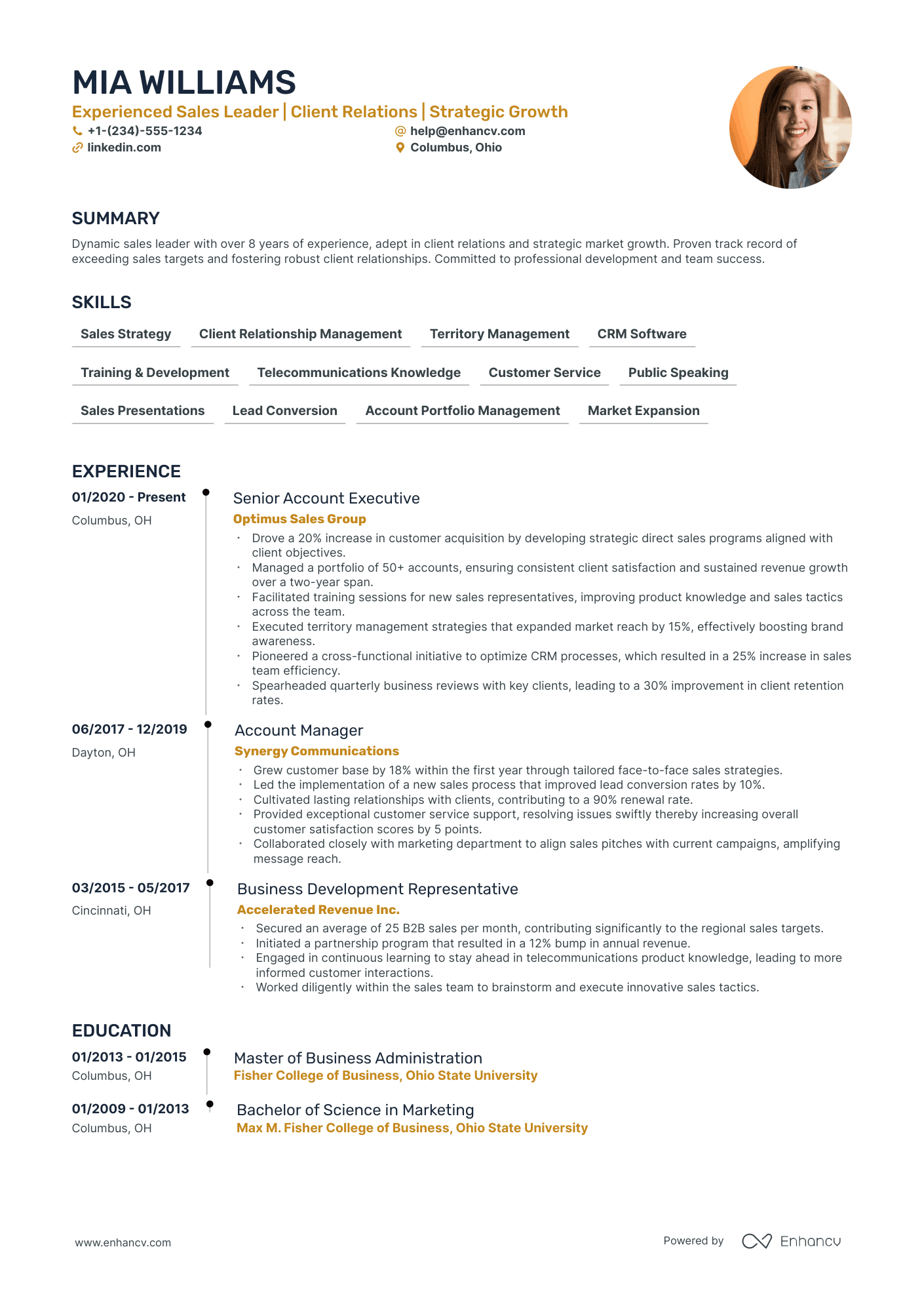 5 Marketing Account Manager Resume Examples & Guide for 2024