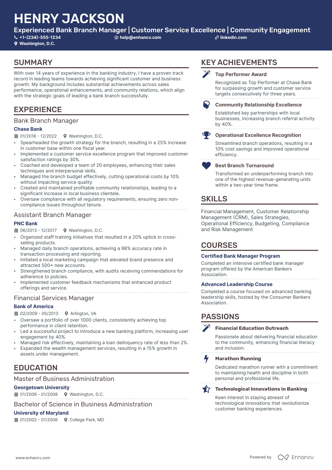 10 Bank Branch Manager Resume Examples & Guide for 2026