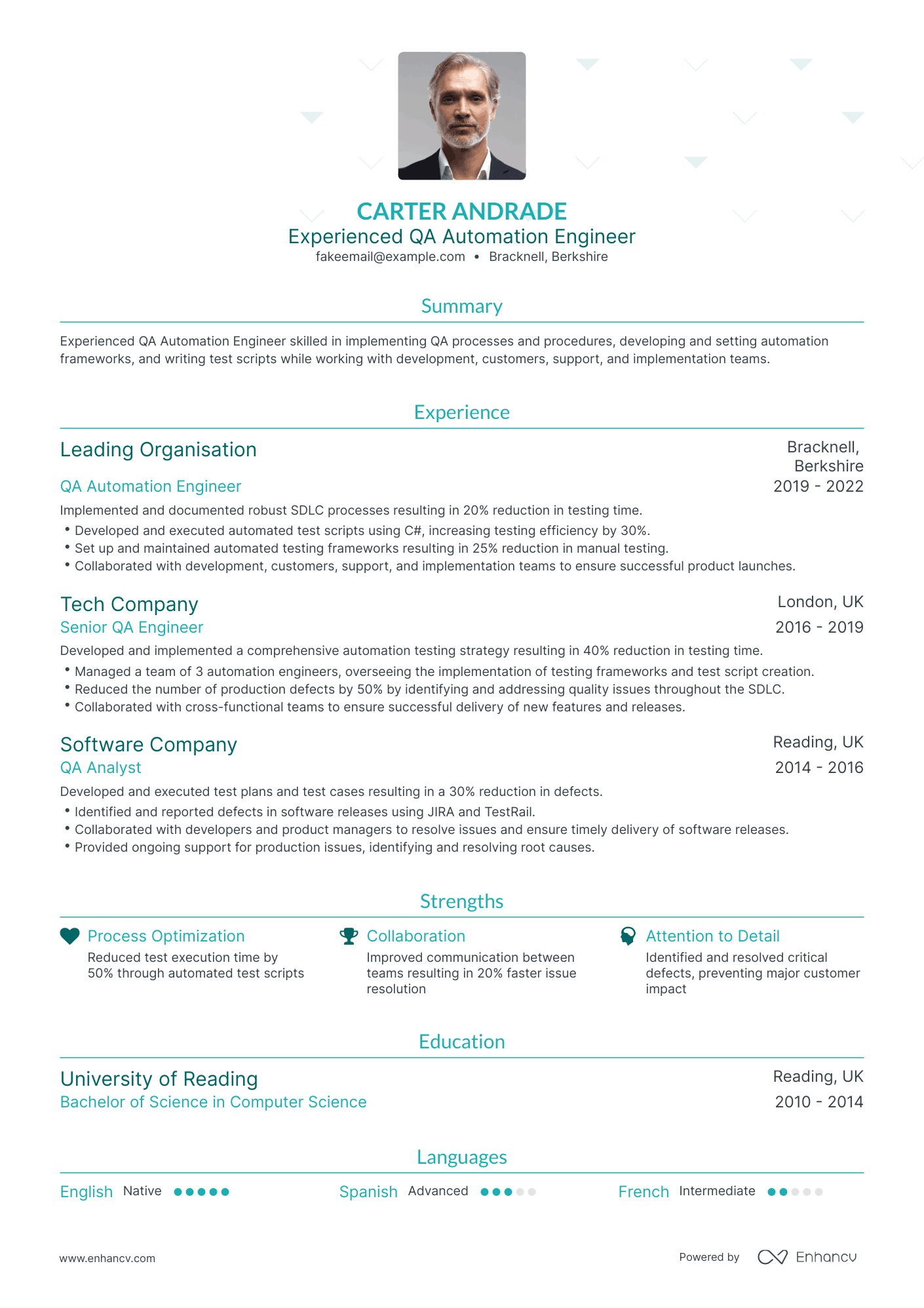 5 QA Automation Resume Examples & Guide for 2023