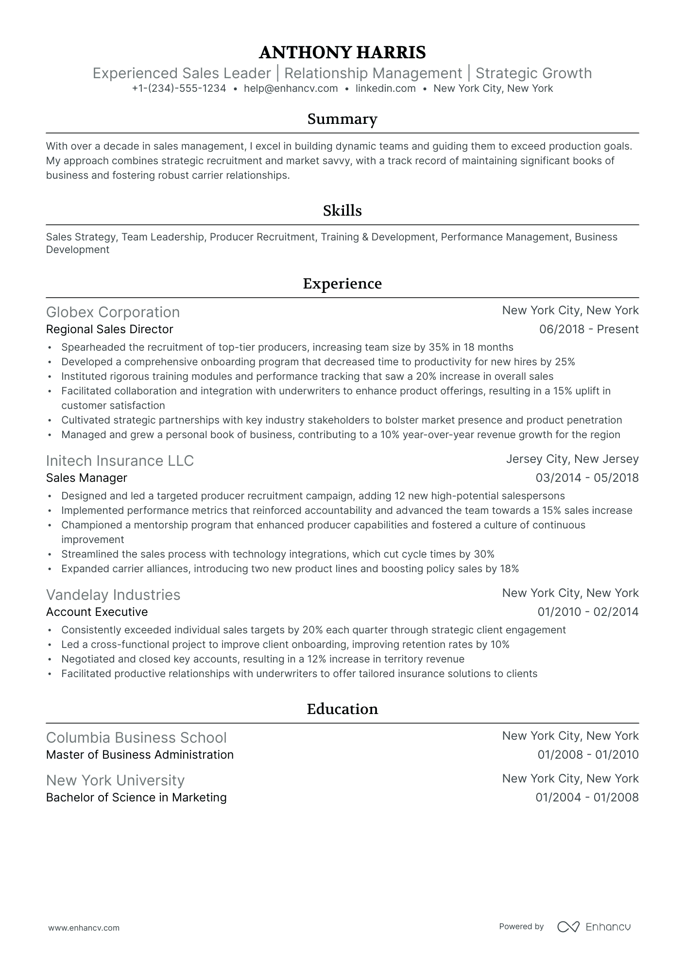 10 Sales Team Leader Resume Examples & Guide for 2026