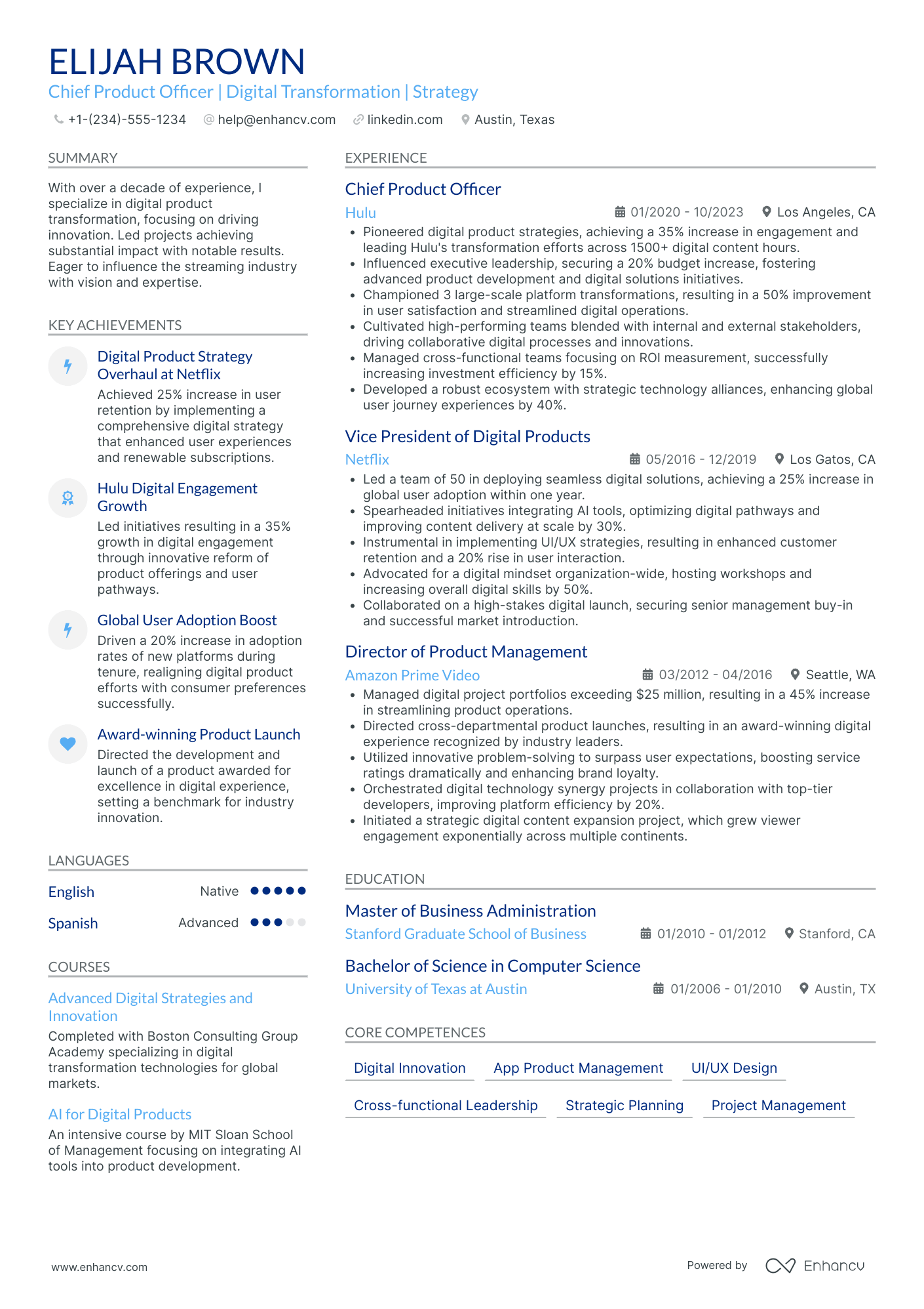 29 Chief Product Officer Resume Examples & Guide for 2026