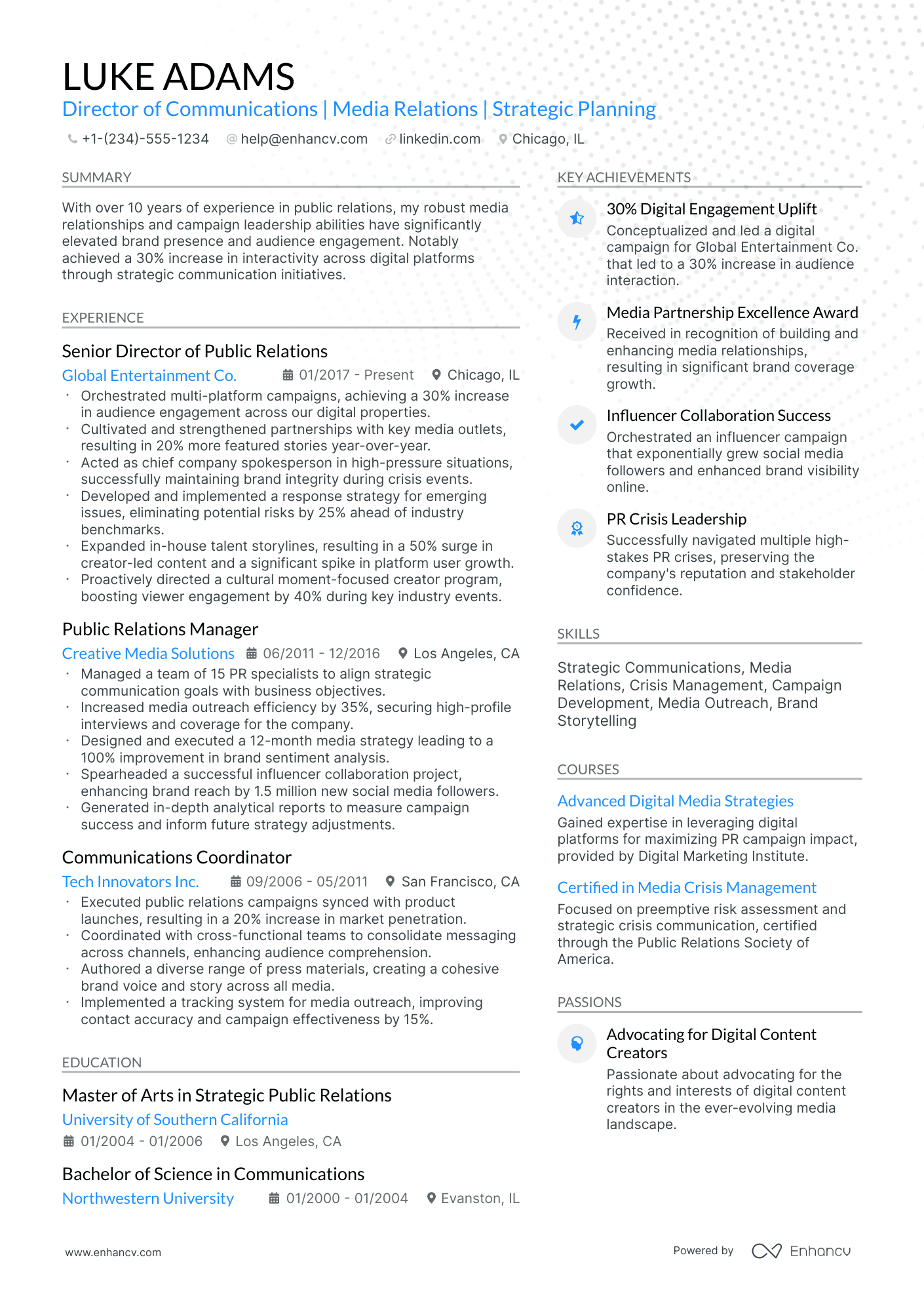 10 Director of Communications Resume Examples With 10/10 Score In 2026