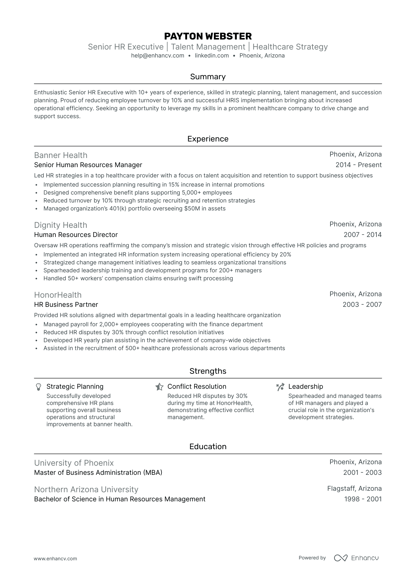 5 Chief Human Resources Officer Resume Examples & Guide for 2024