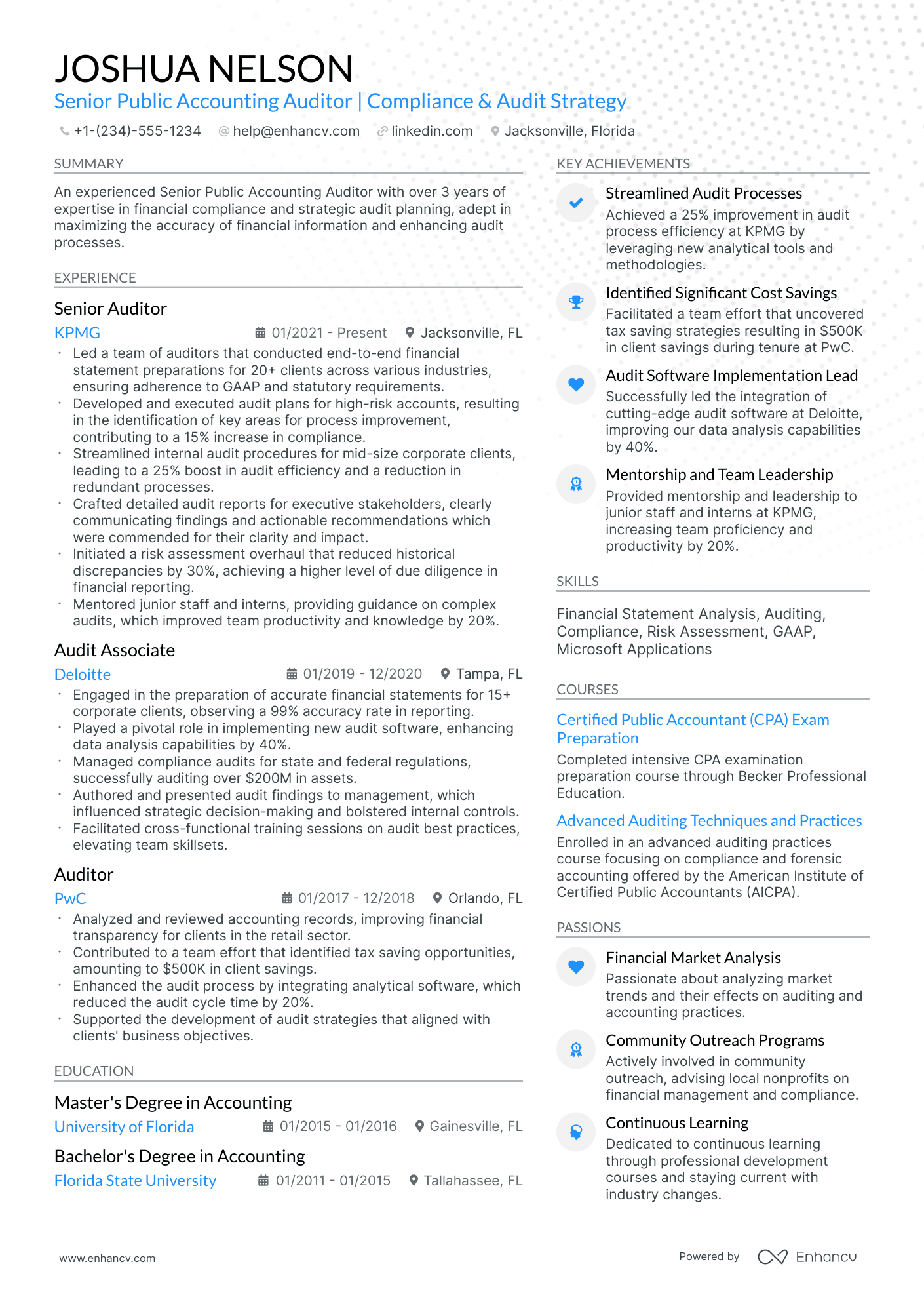 10 Public Accounting Auditor Resume Examples & Guide for 2026