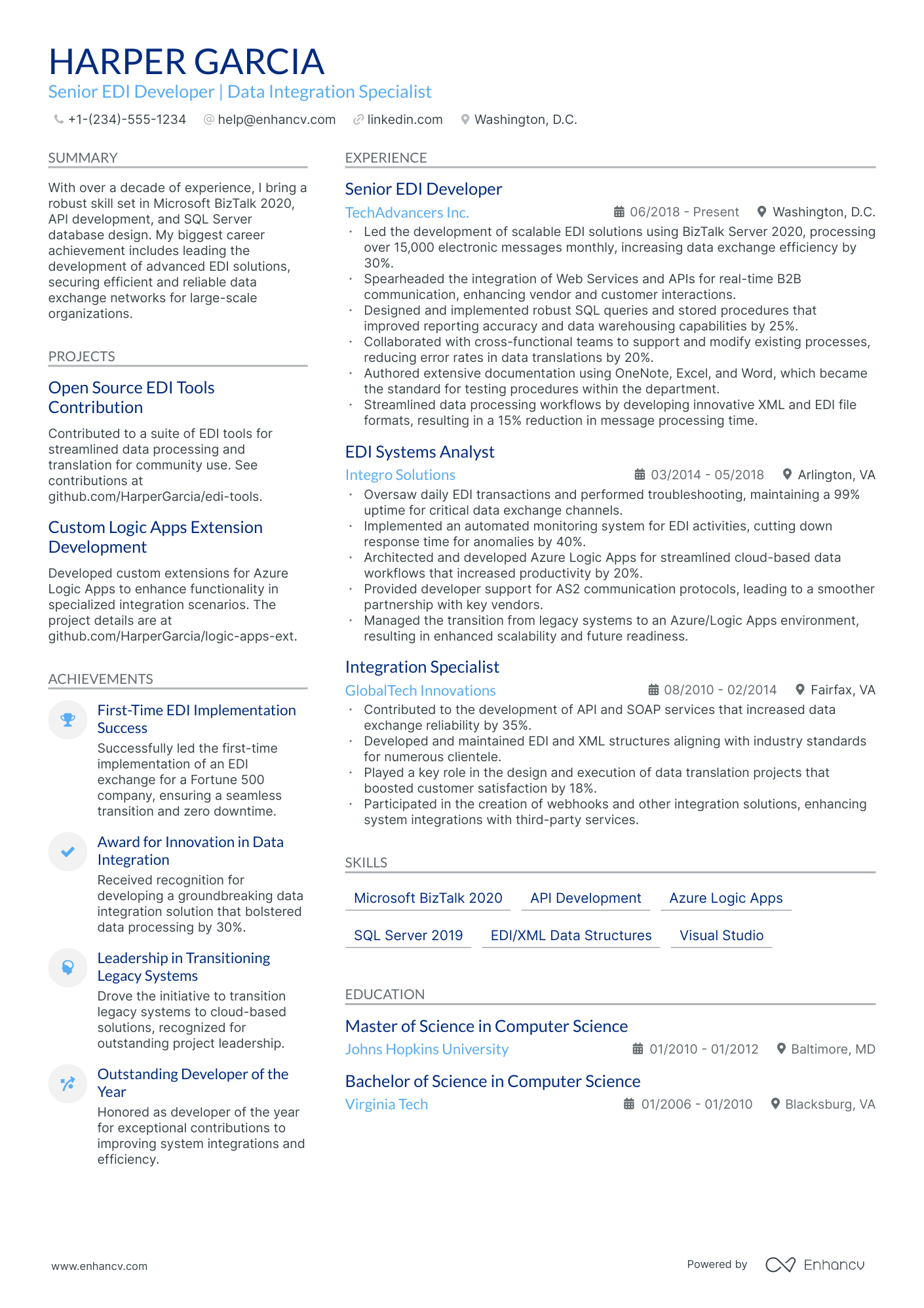 5 EDI Developer Resume Examples & Guide for 2024