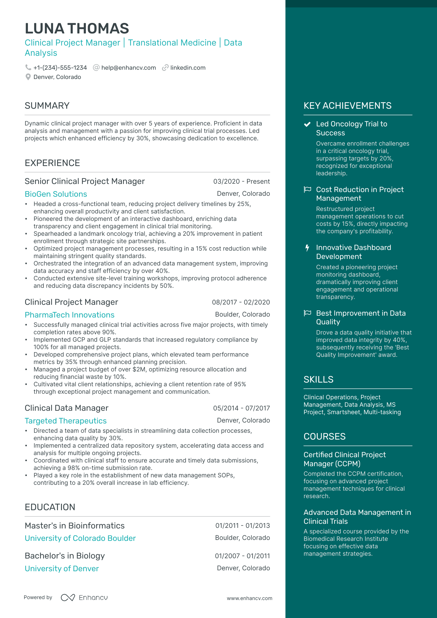 10 Clinical Project Manager Resume Examples & Guide for 2026