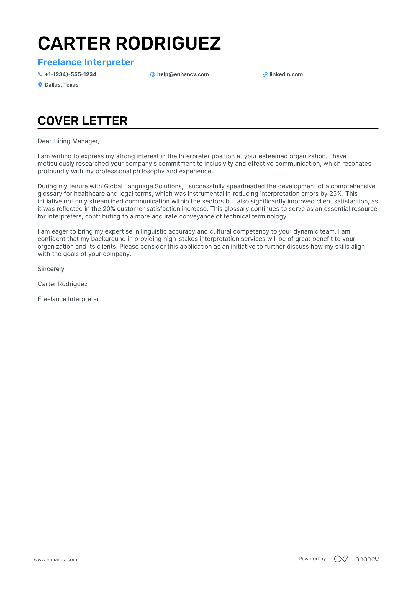 15 Professional Freelancer Cover Letter Examples and Template for 2026 ...