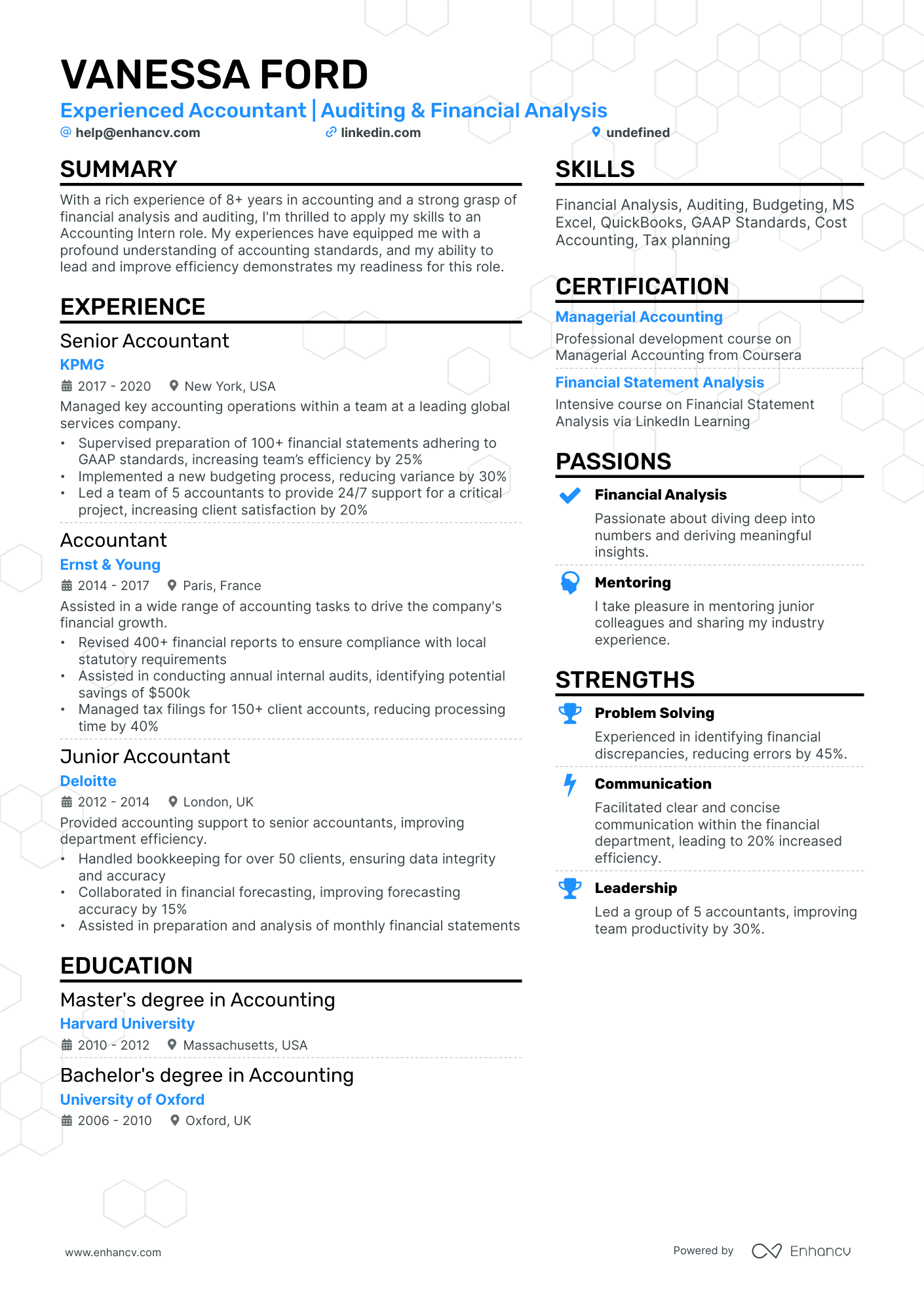 10 Accounting Intern Resume Examples & Guide for 2026