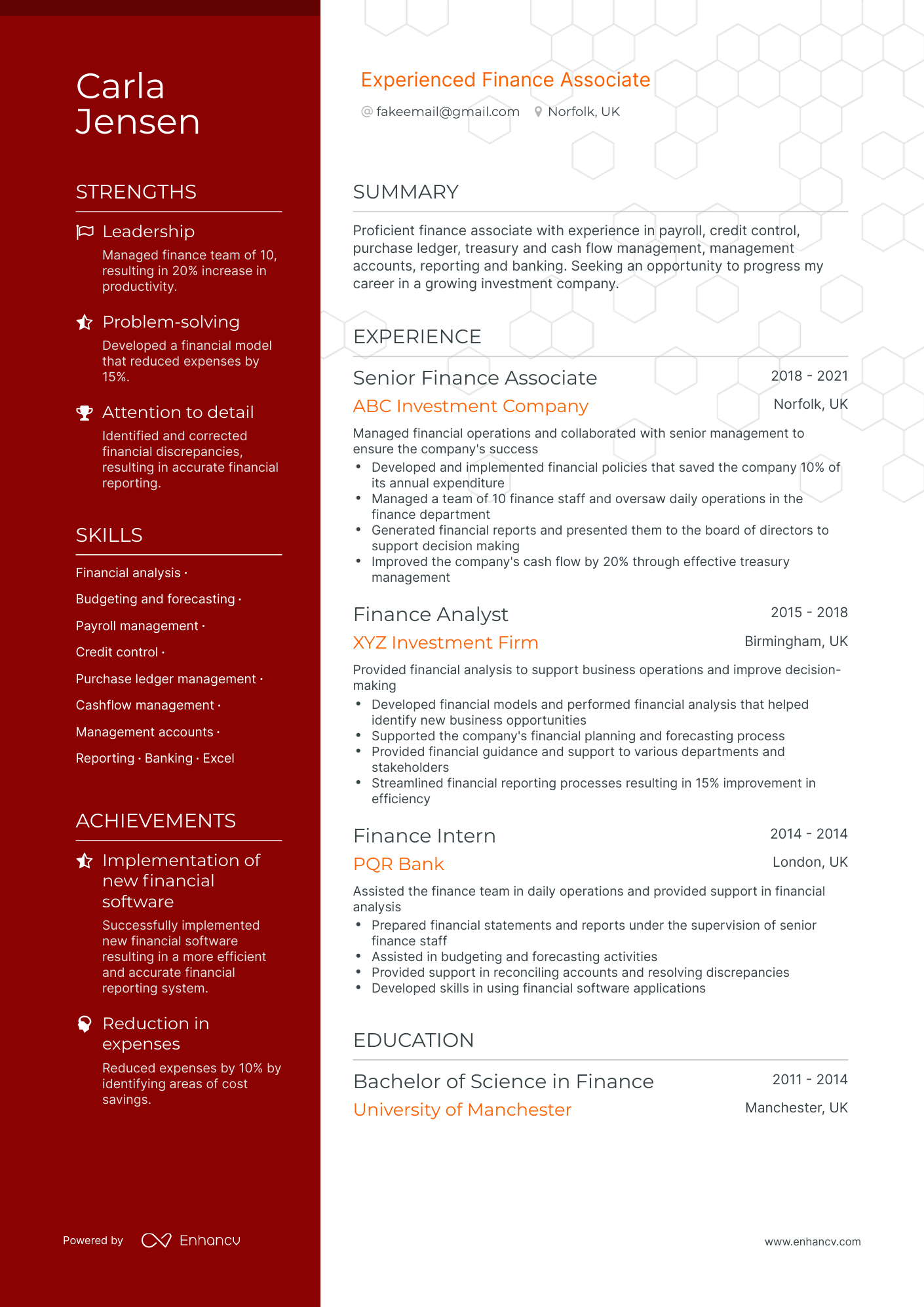 5 Finance Associate Resume Examples & Guide for 2024