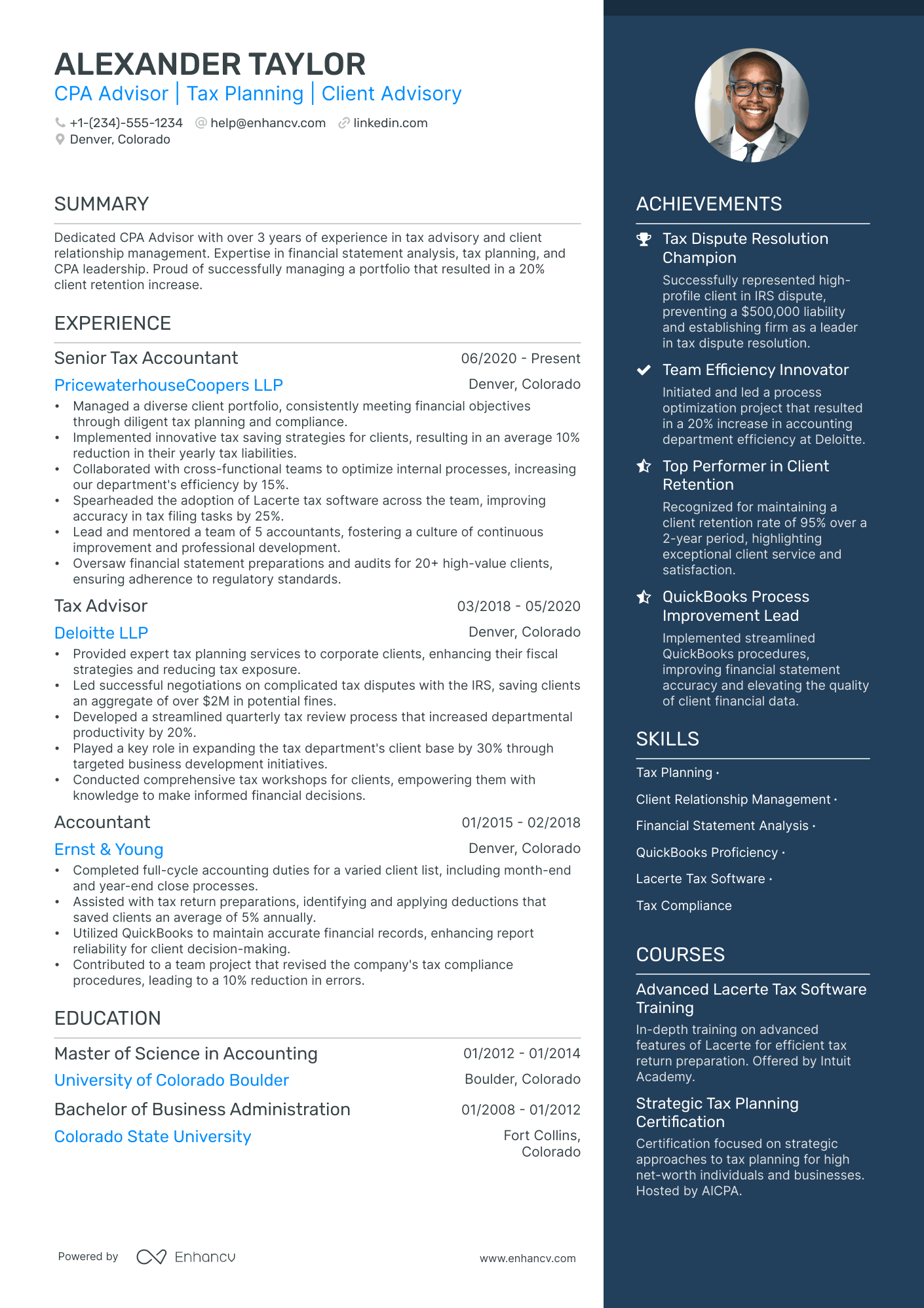 5 CPA Resume Examples & Guide for 2025
