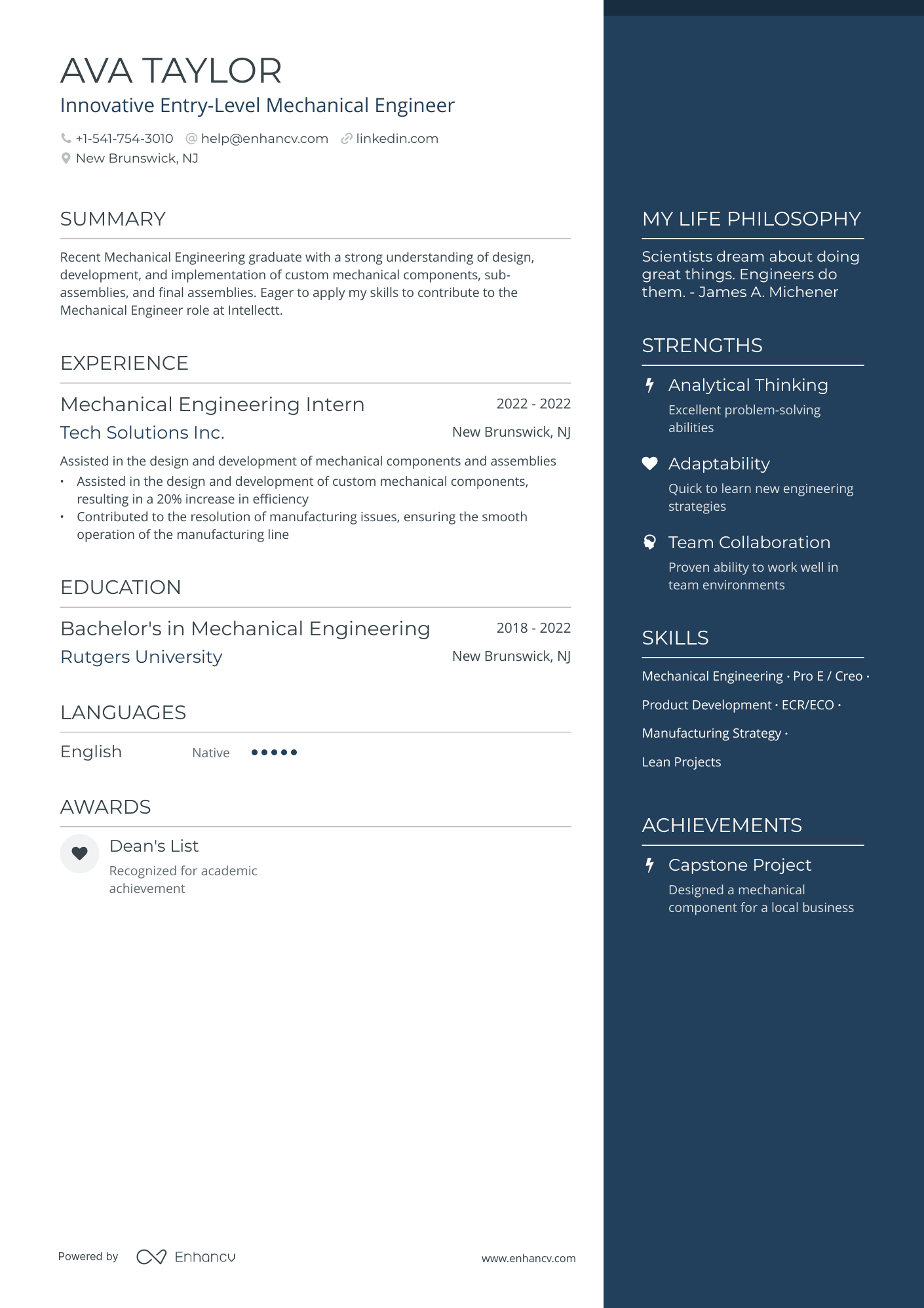 5 Entry-Level Mechanical Engineer Resume Examples & Guide for 2026
