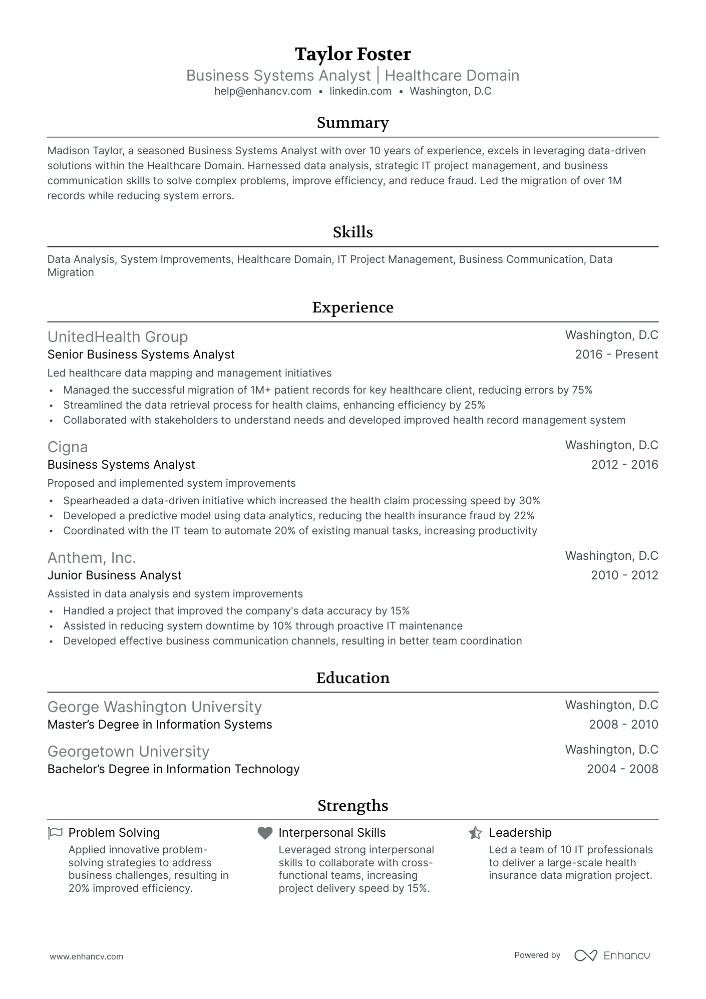 10 Business System Analyst Resume Examples & Guide for 2026