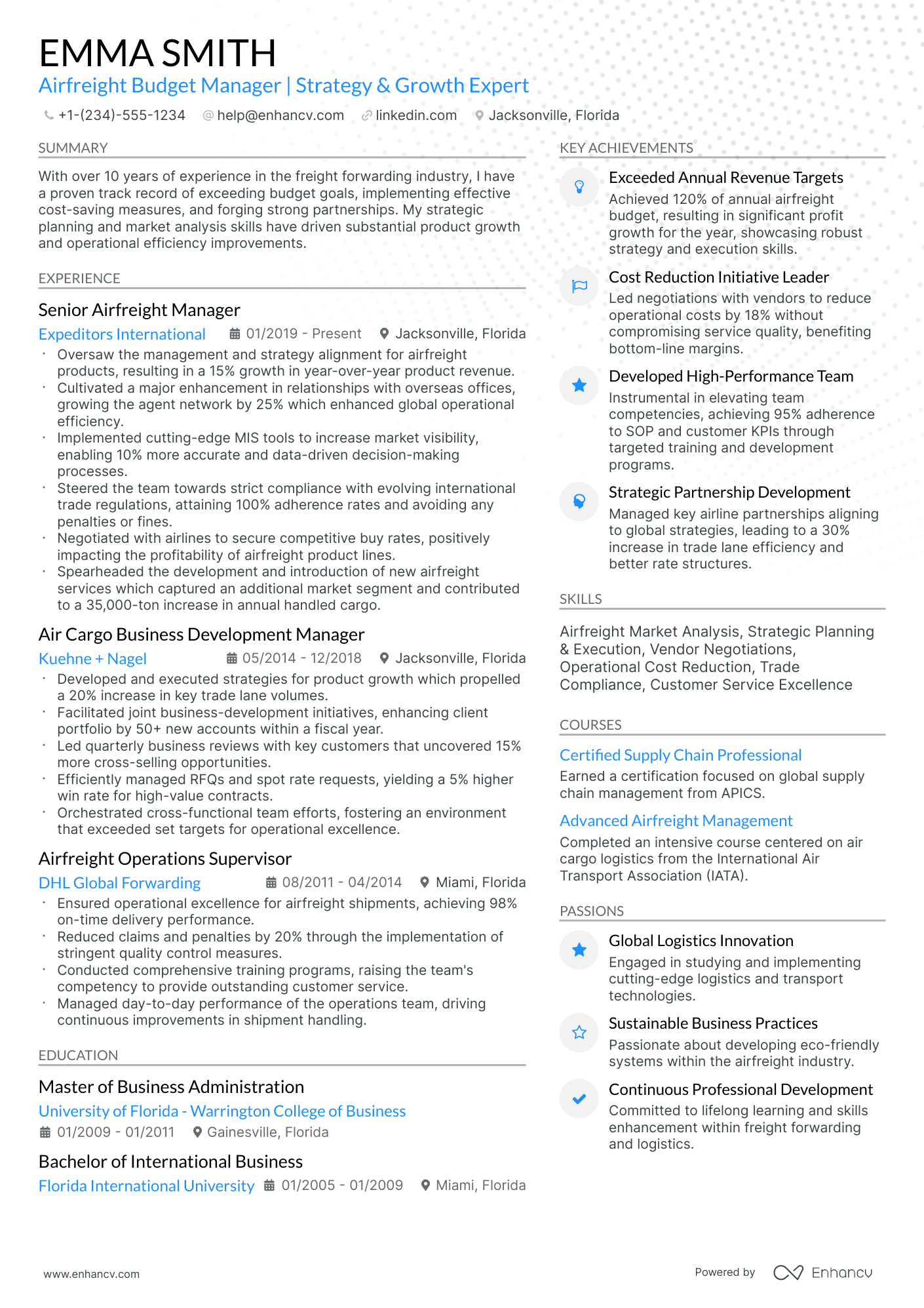 10 Import-Export Manager Resume Examples & Guide for 2026