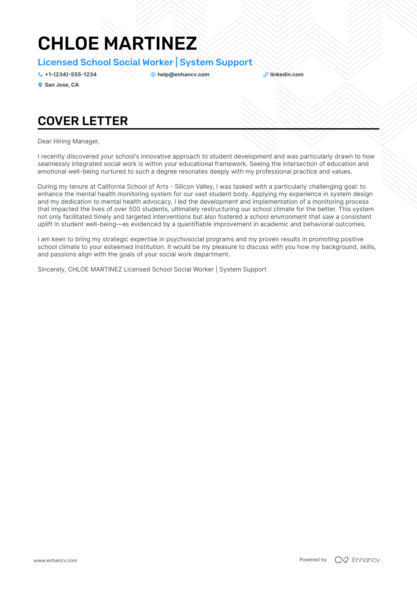 9 Professional Social Worker Cover Letter Examples and Template for ...