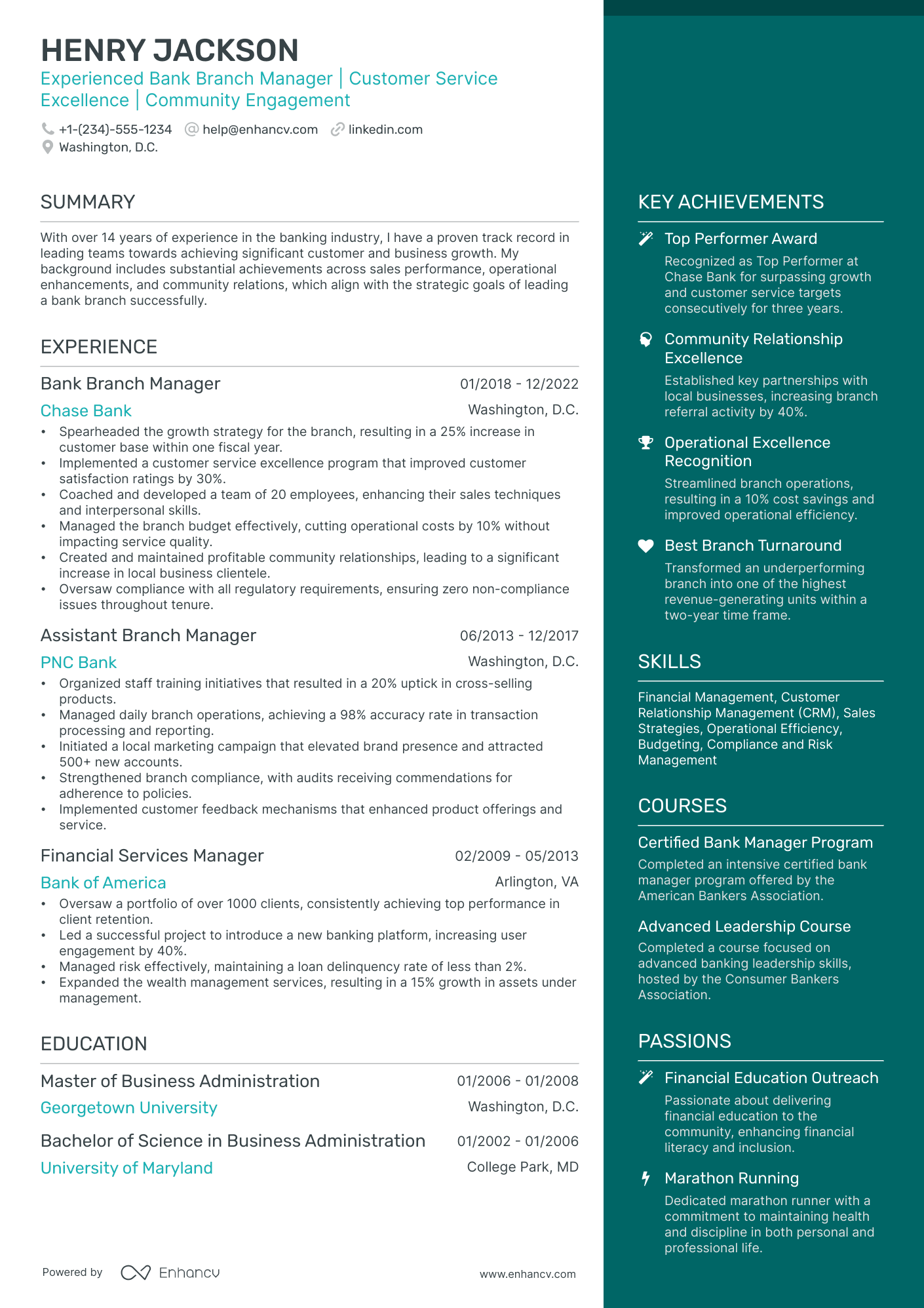 10 Bank Branch Manager Resume Examples & Guide for 2026