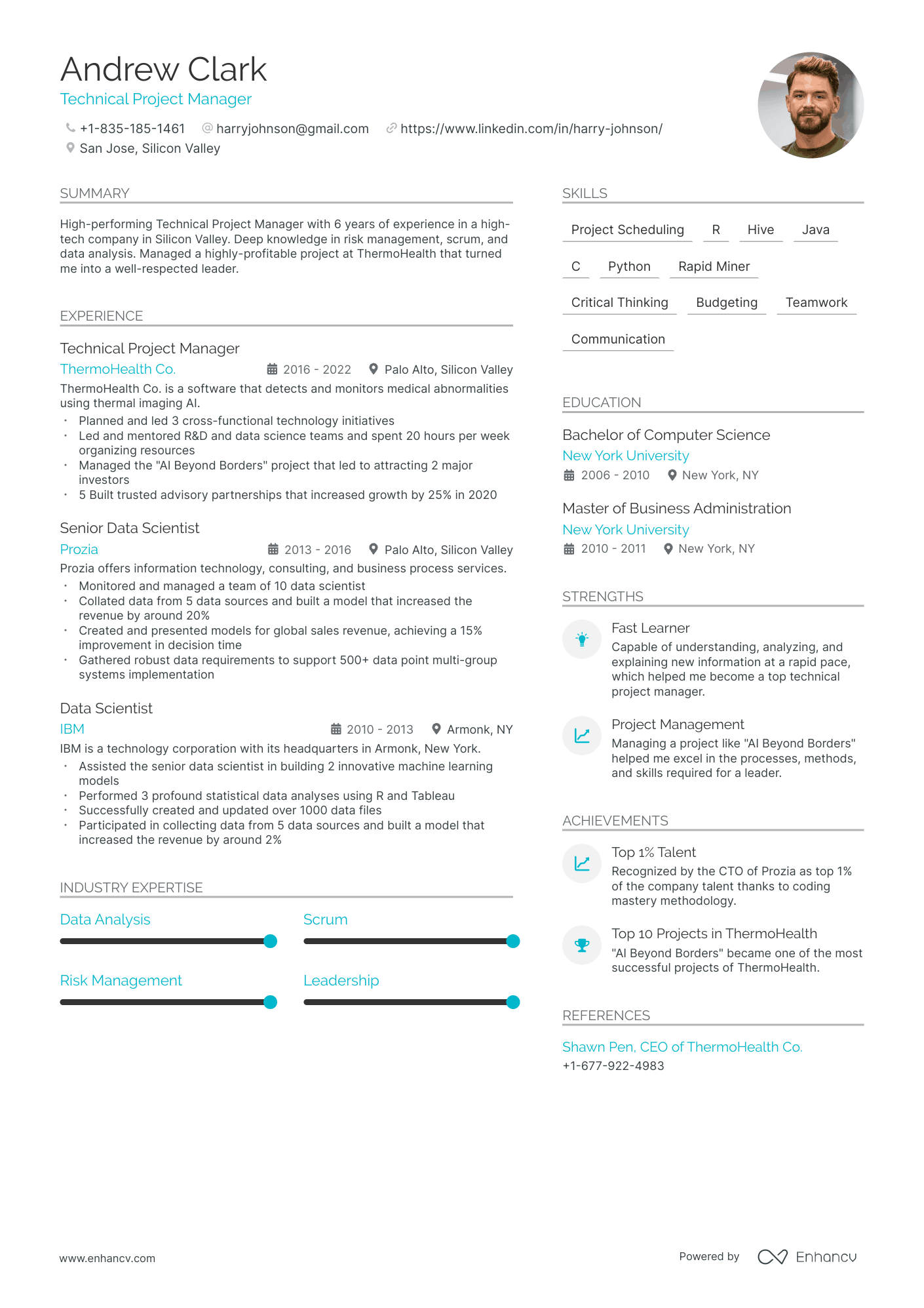 5 Silicon Valley Resume Examples & Guide for 2024