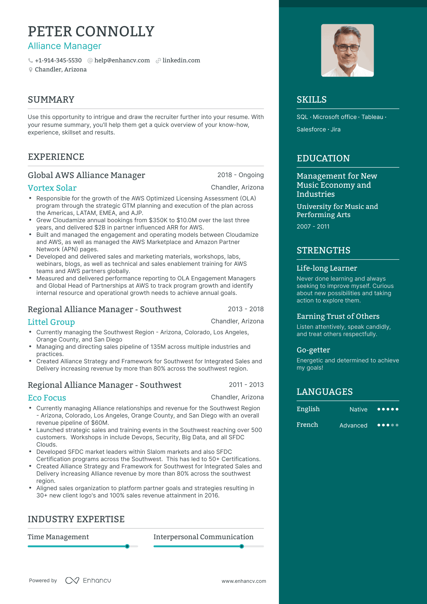 Alliance Manager Resume Examples & Guide for 2023 (Layout, Skills ...