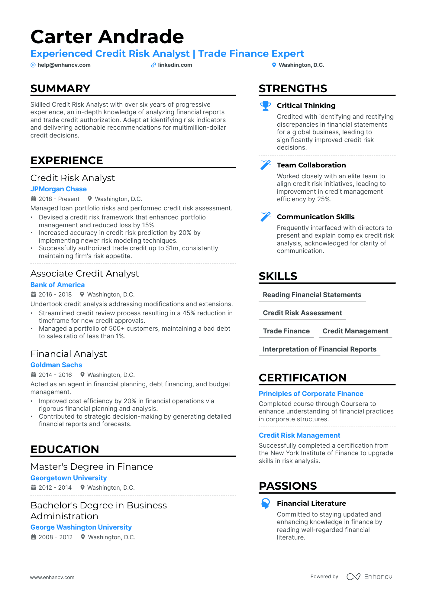 5 Credit Analyst Resume Examples & Guide for 2024